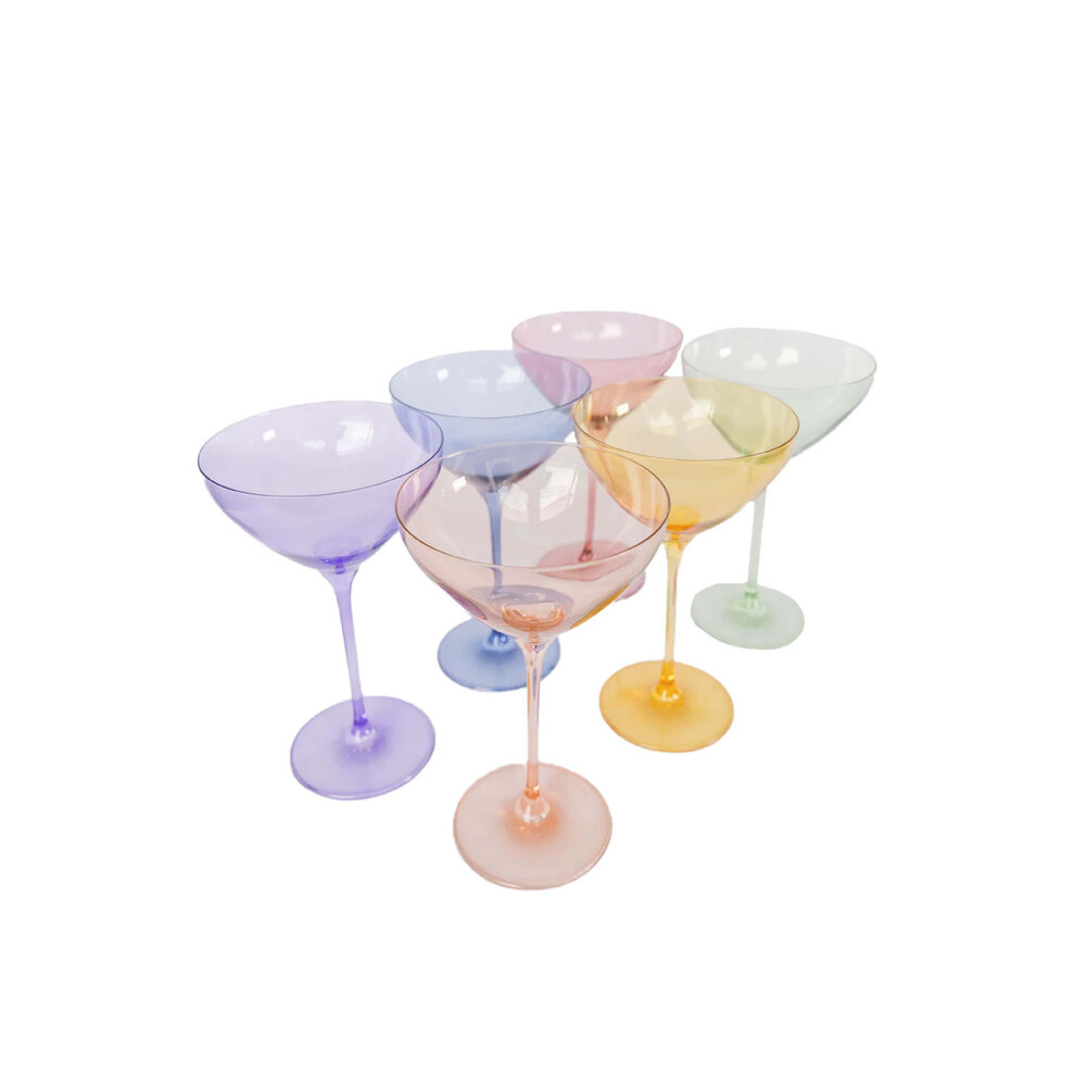 Estelle Colored Glass - Martini Glass Mix Set | Mitchell Stores