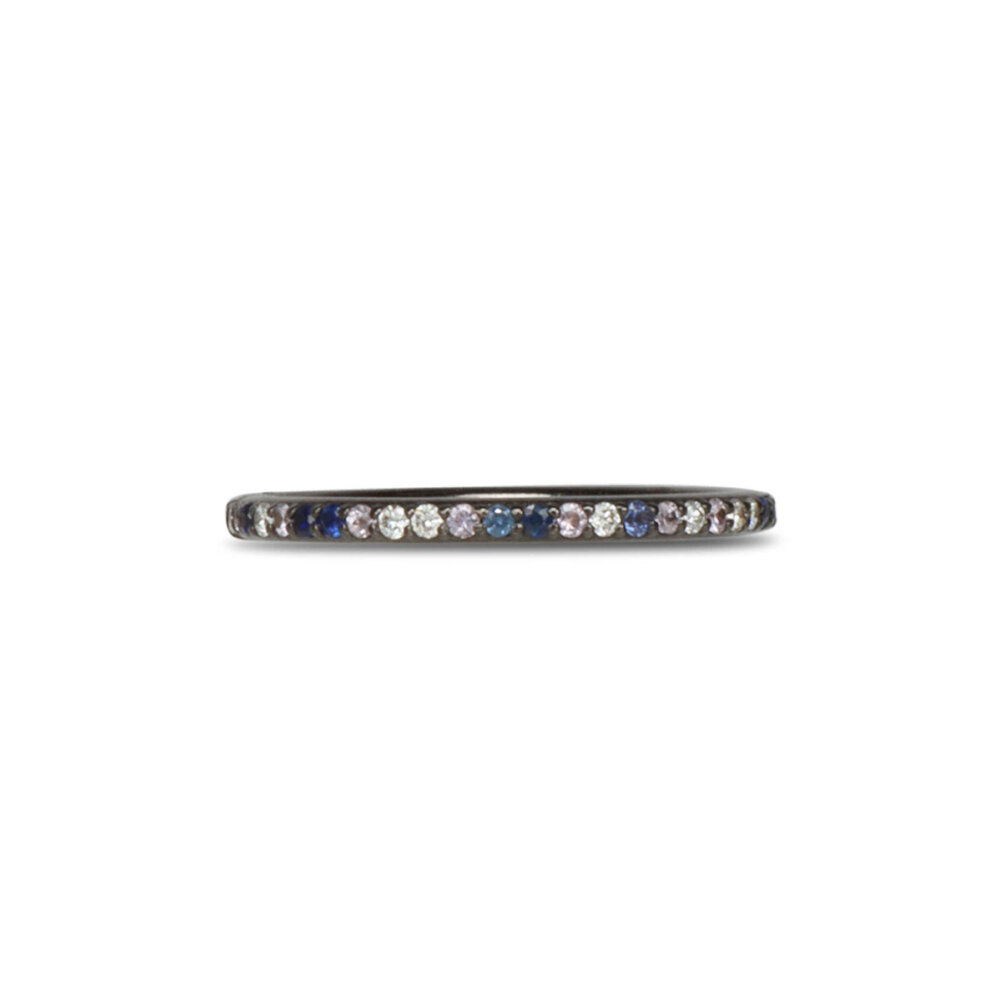 Jared Lehr - Multi Spinel and Diamond Eternity Band