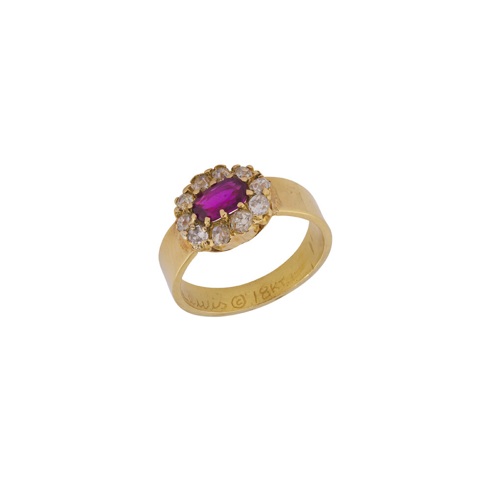 Renee Lewis - 18k Gold Diamond & Ruby Ring | Mitchell Stores