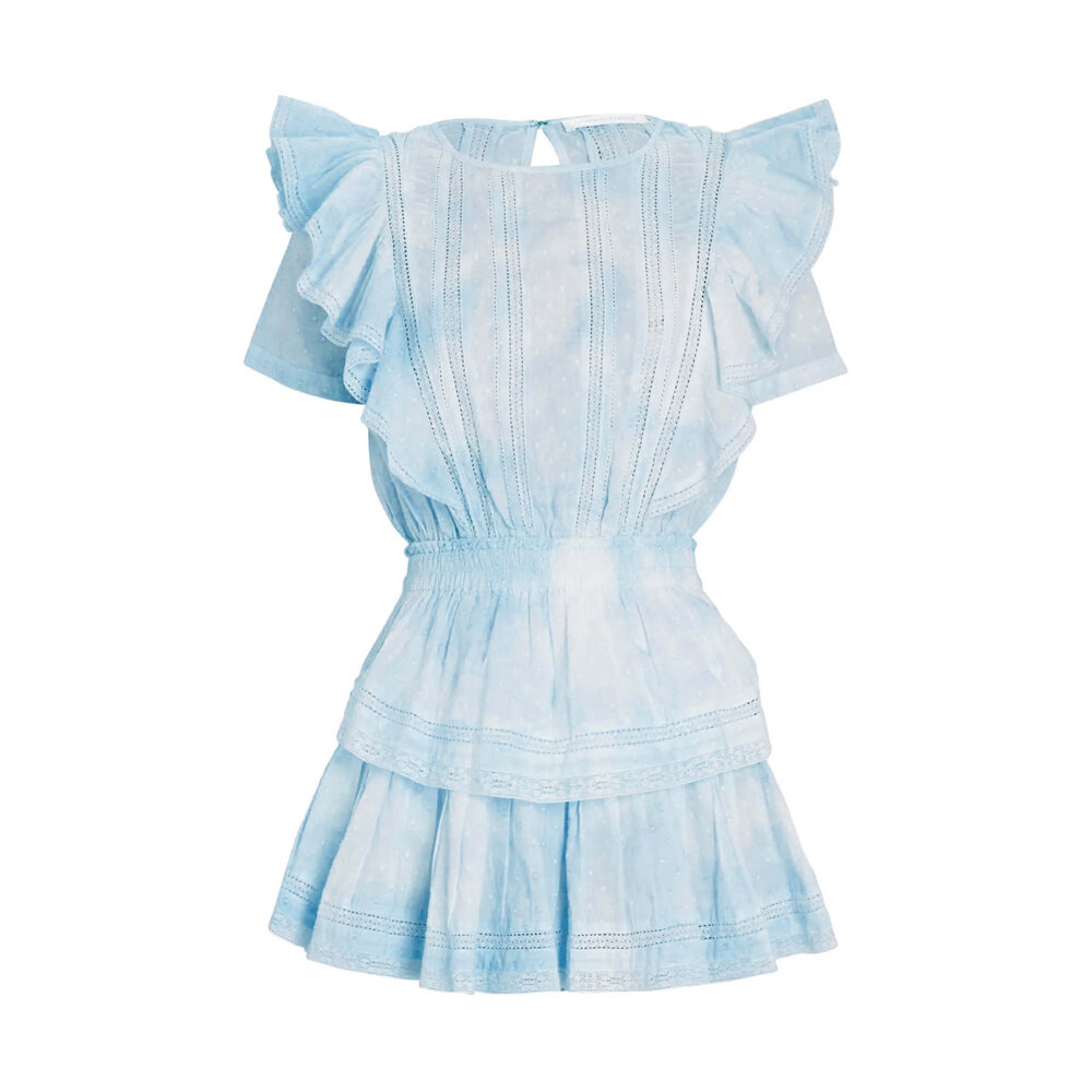 Loveshackfancy - Pacific Indigo Tie Dye Natasha Mini Dress