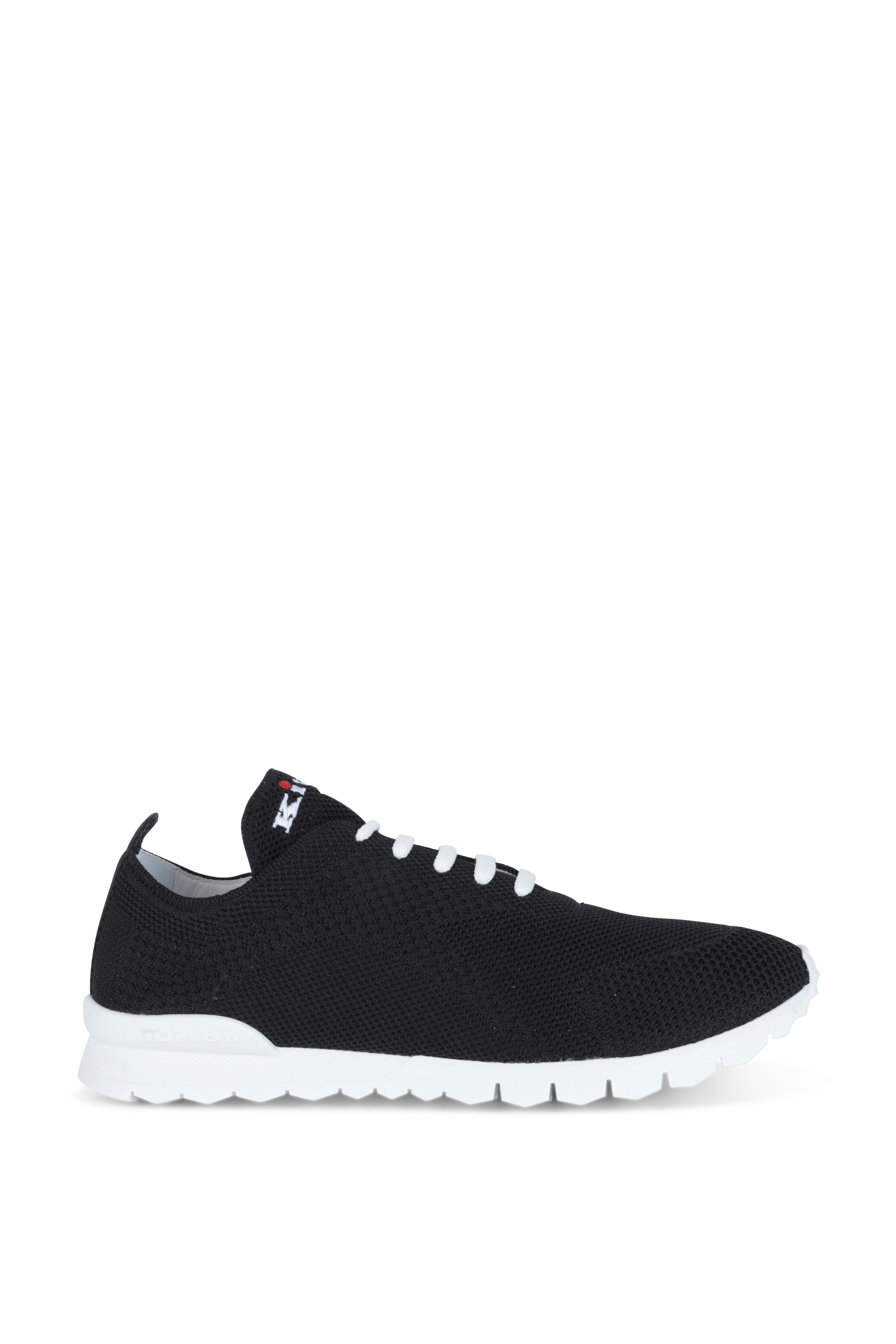 Kiton - Black Knit Sneaker | Mitchell Stores