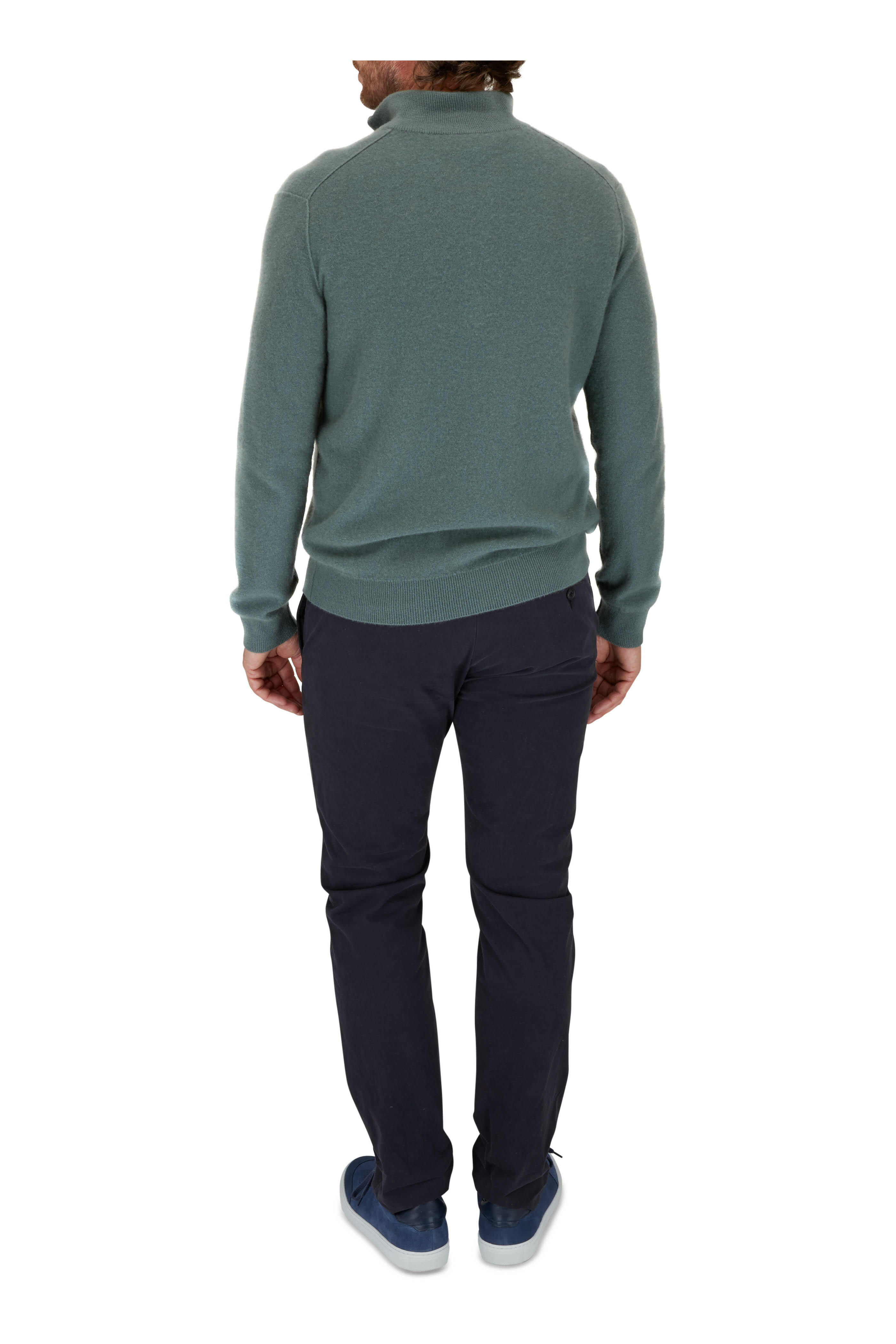 Vince - Sage Cashmere Quarter Zip Pullover | Mitchell Stores
