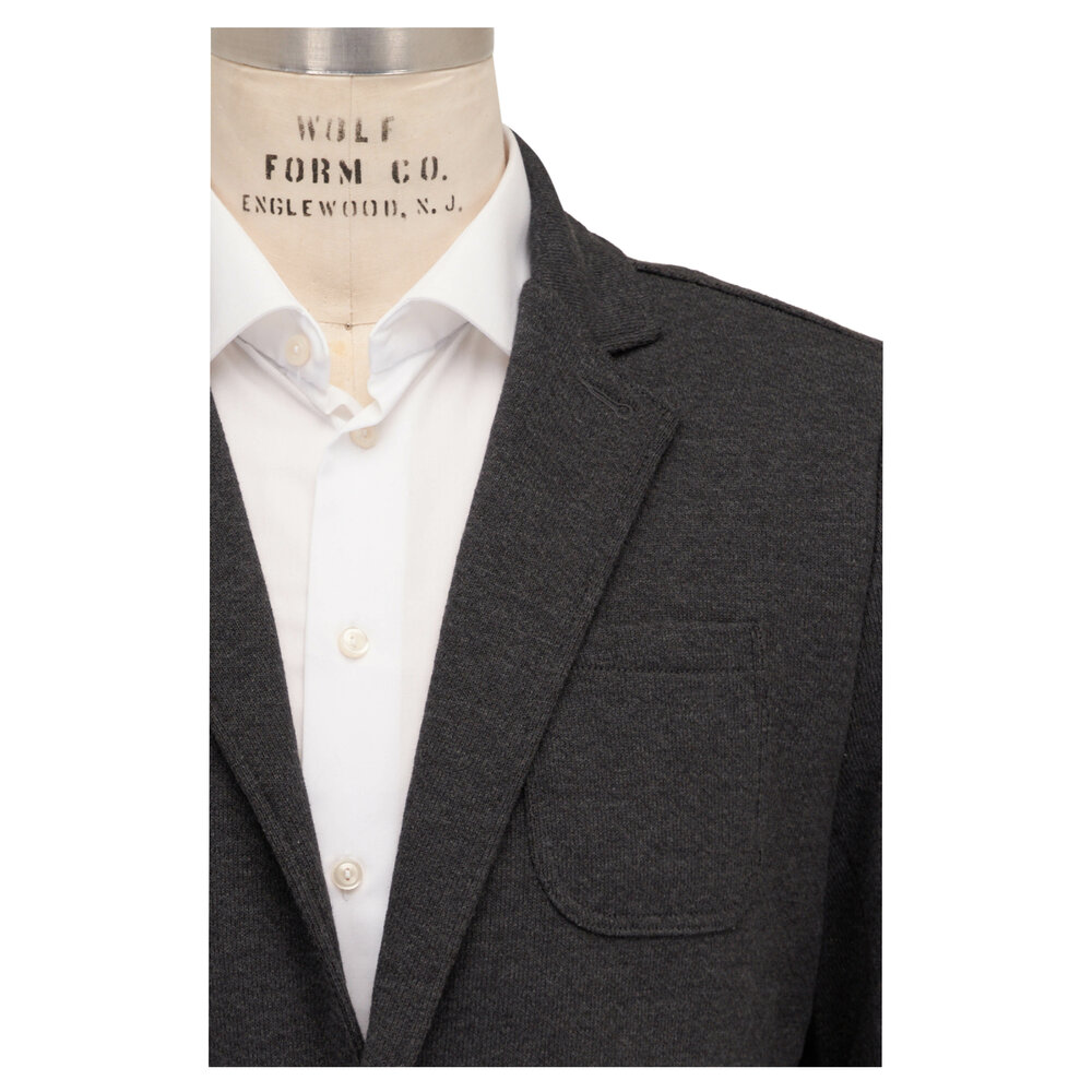 Faherty Brand - Black Sky Melange Knit Blazer | Mitchell Stores