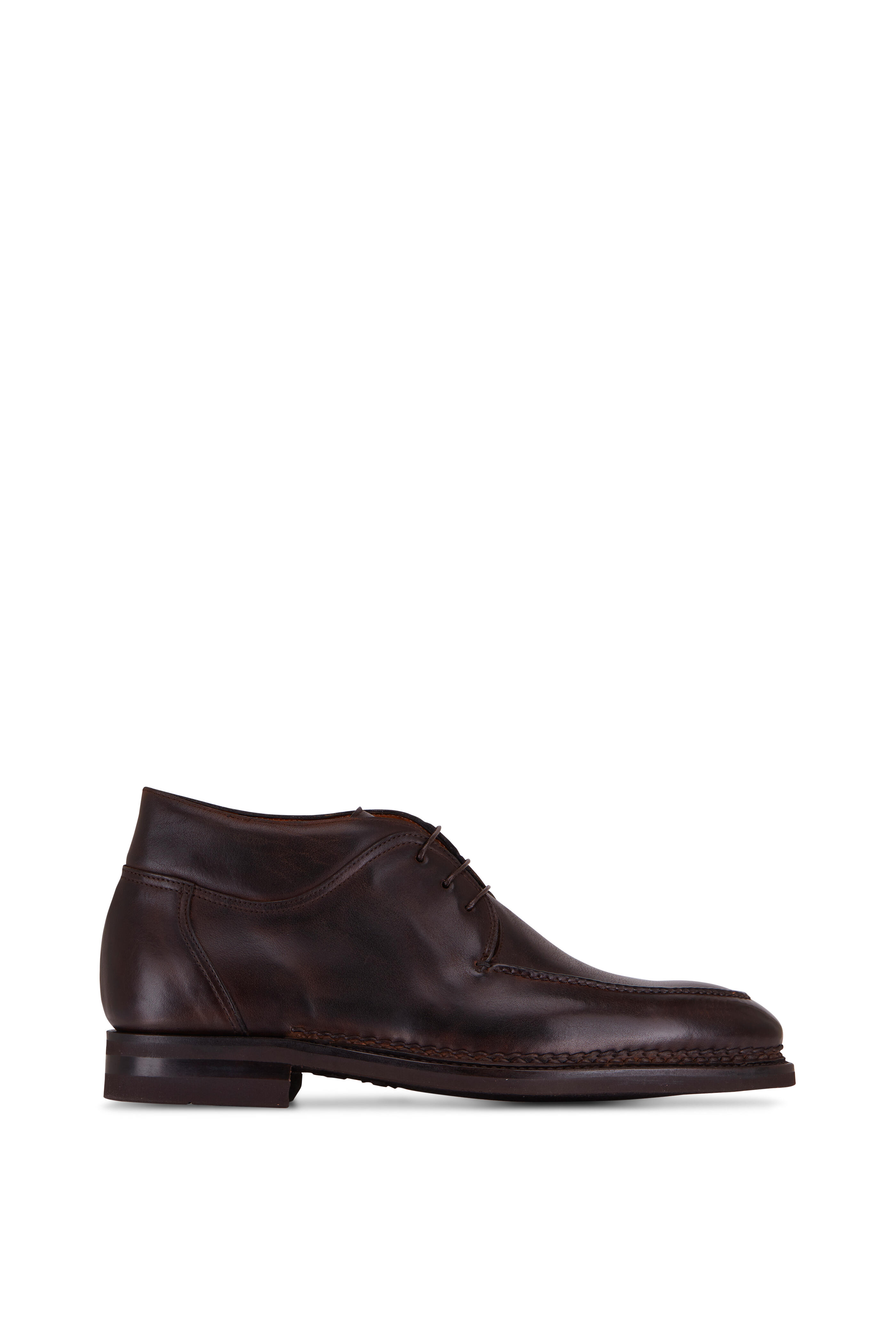 Bontoni - Conero Chocolate Brown Derby Boot | Mitchell Stores