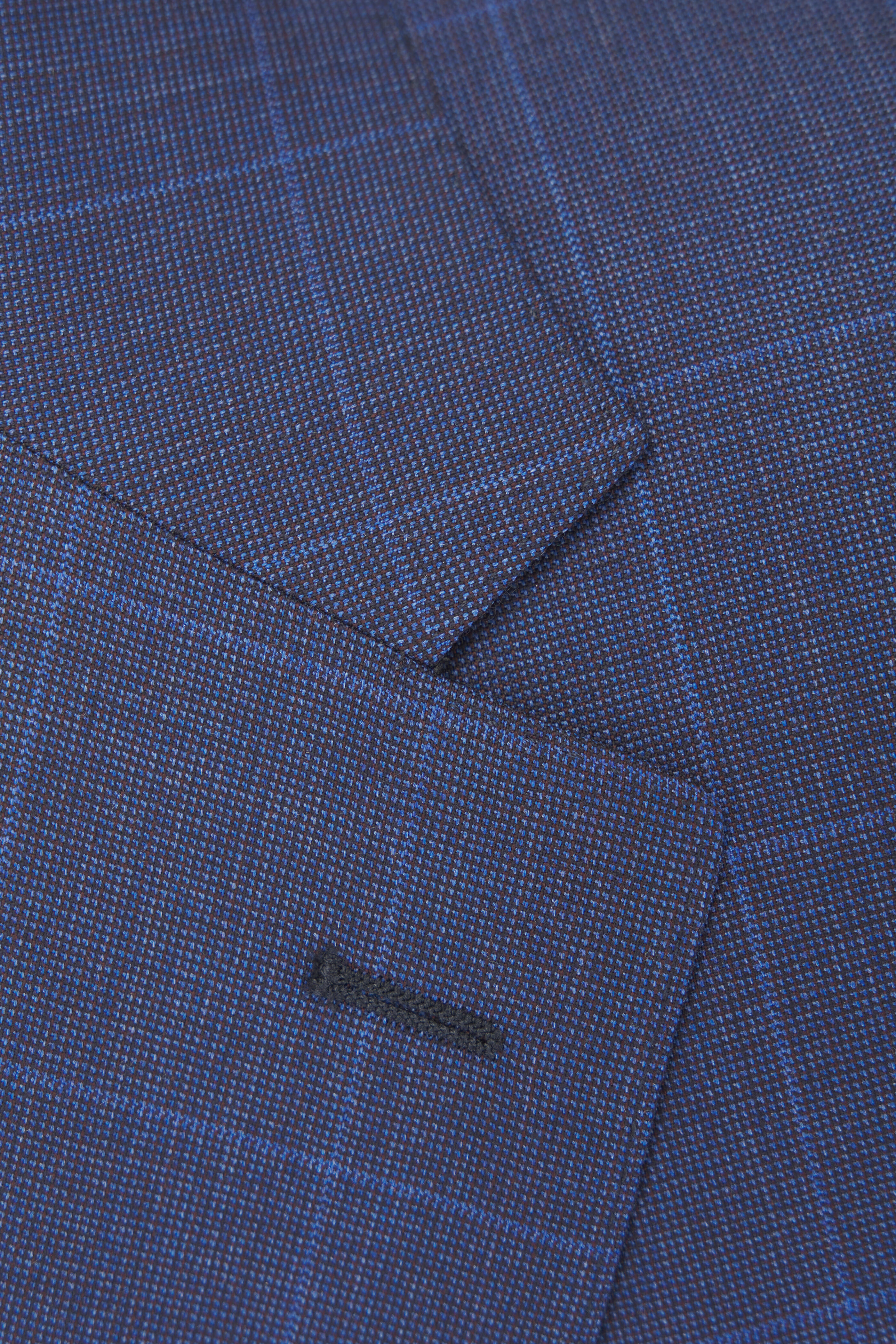 Canali - Blue Tonal Windowpane Wool Suit | Mitchell Stores