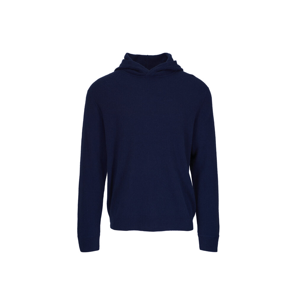 RLX Ralph Lauren - Navy Blue Cashmere Hoodie | Mitchell Stores