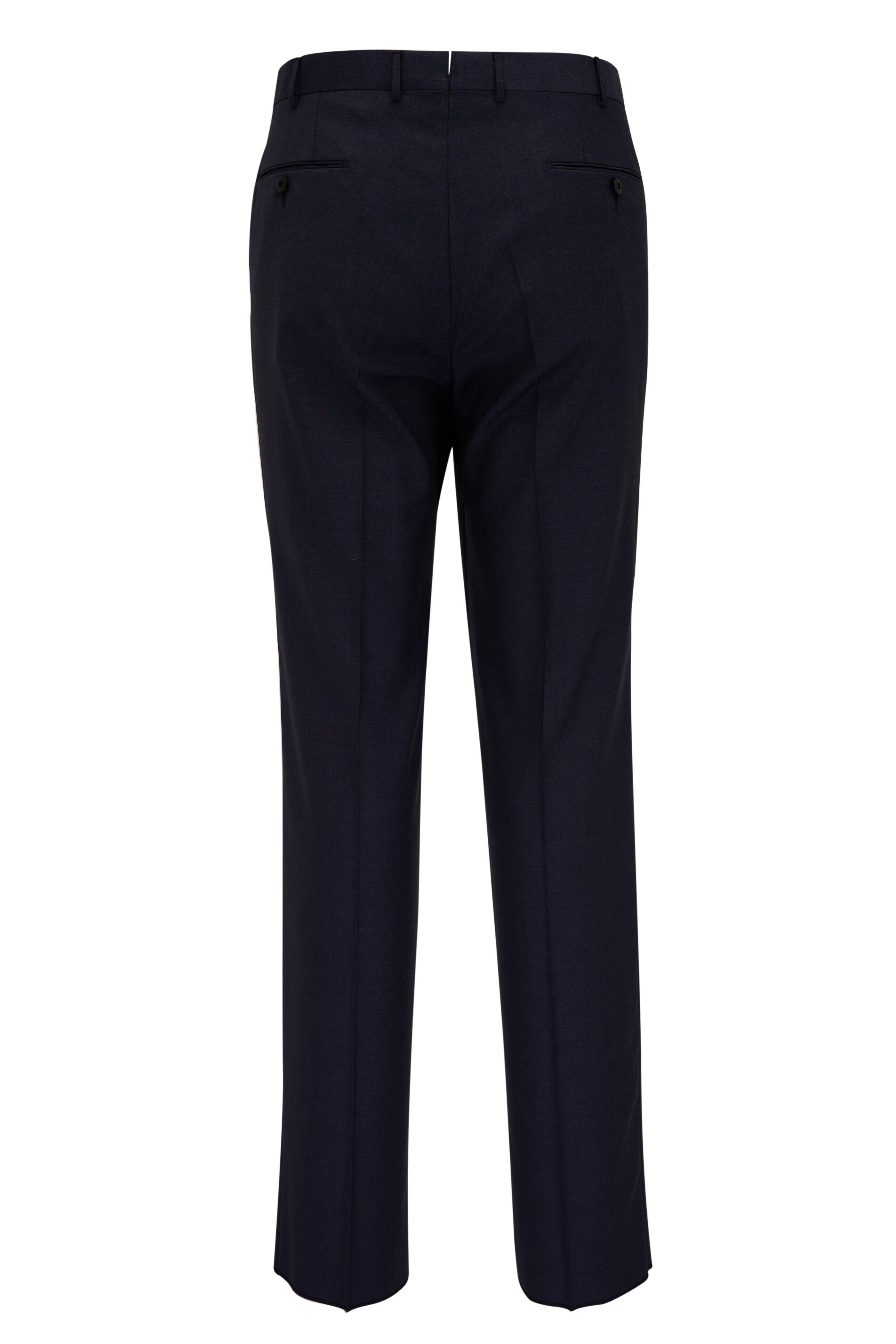Zegna - Slate Multi Season Wool Pant | Mitchell Stores