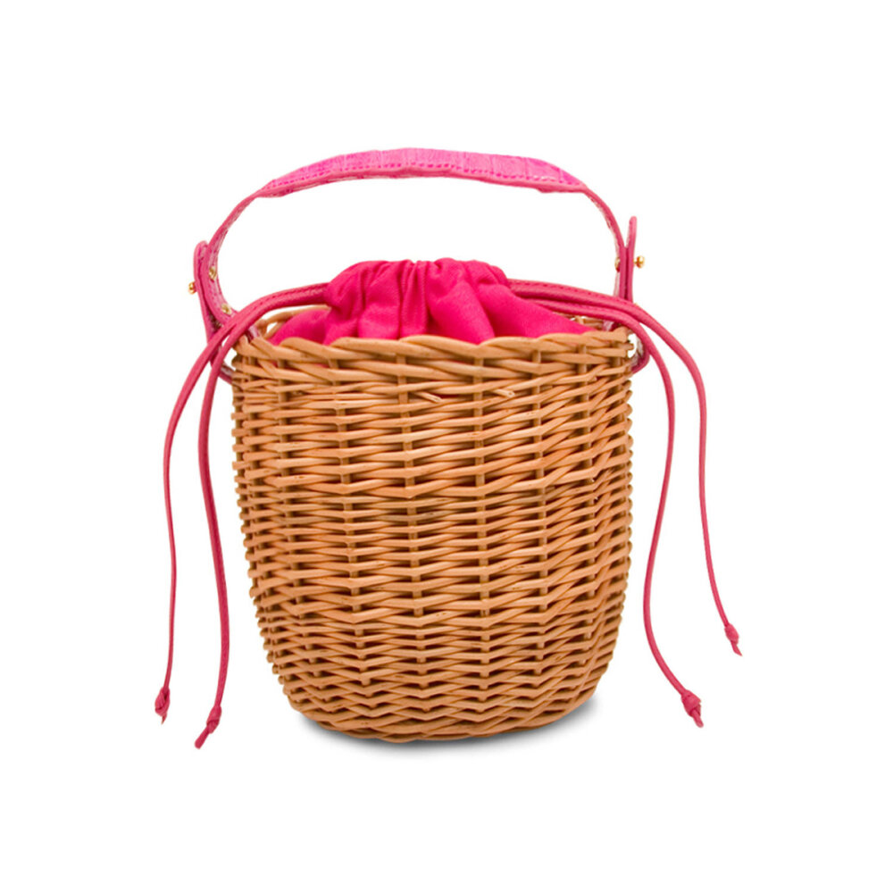 Maria Oliver - Monica Basket Bag in Fuxia | Mitchell Stores