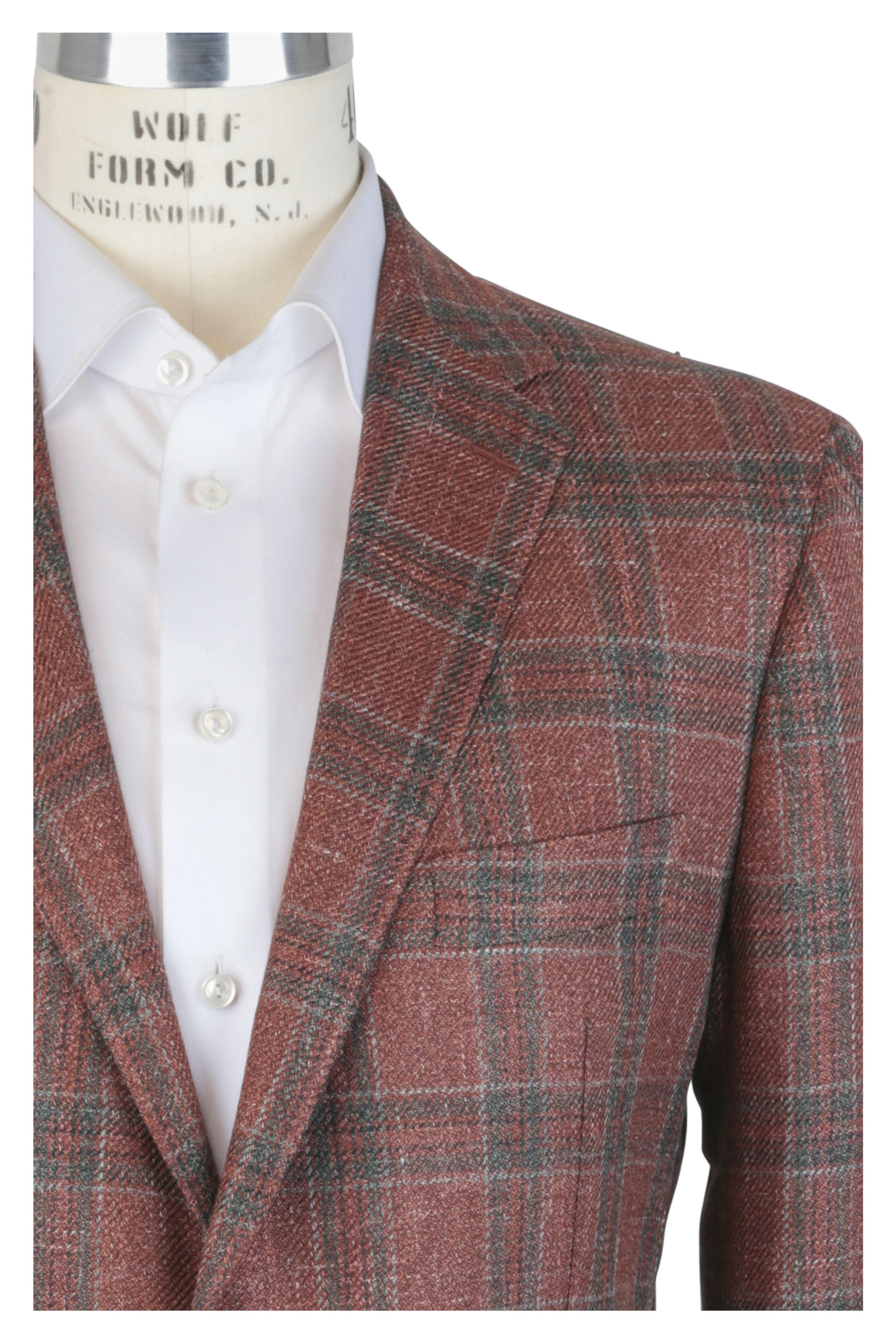 Mauro Blasi - Rust Wool, Silk & Linen Sportcoat