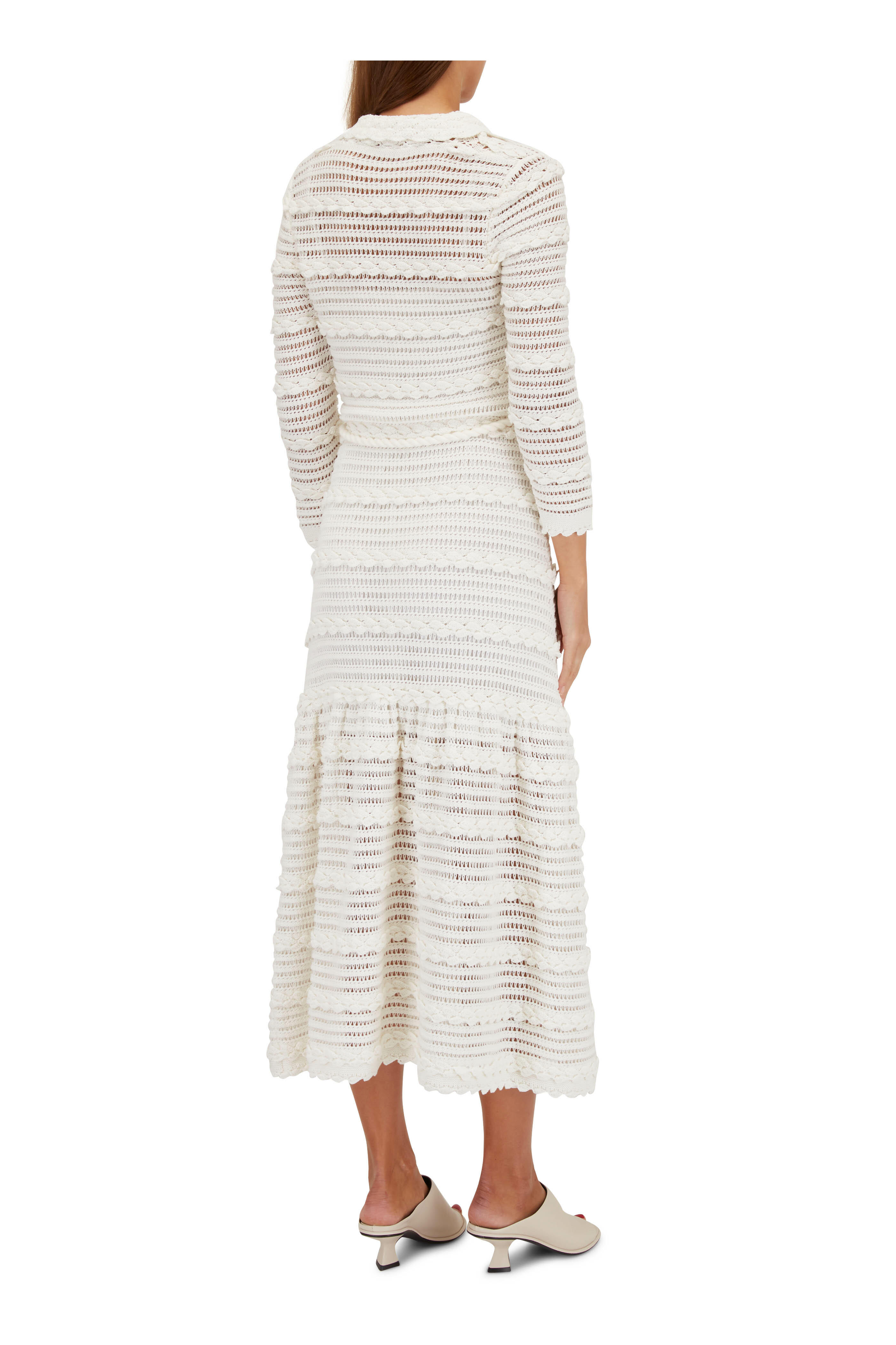 Zimmermann - Lyre Ivory Cotton Shirt Dress | Mitchell Stores