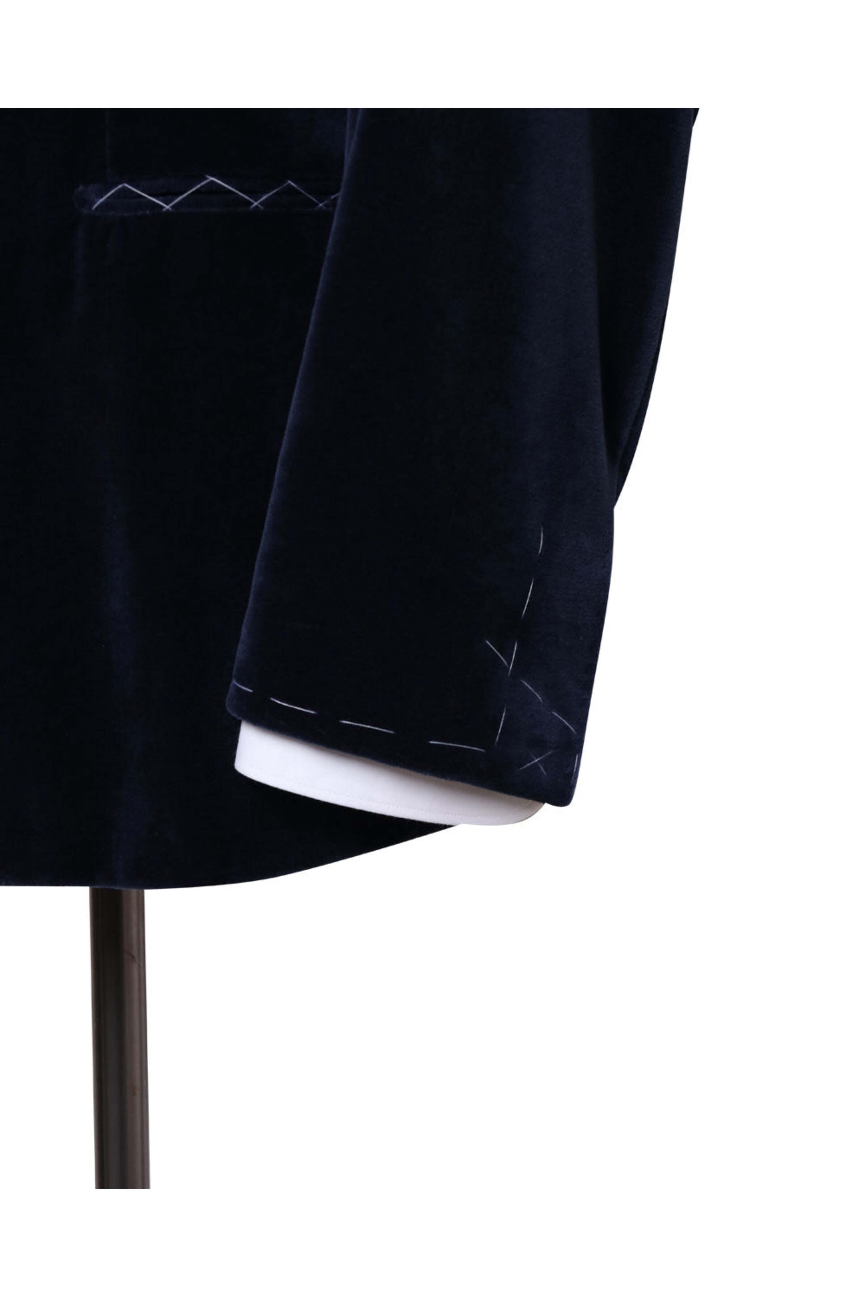 Brioni - Sapphire Velour Dinner Jacket | Mitchell Stores