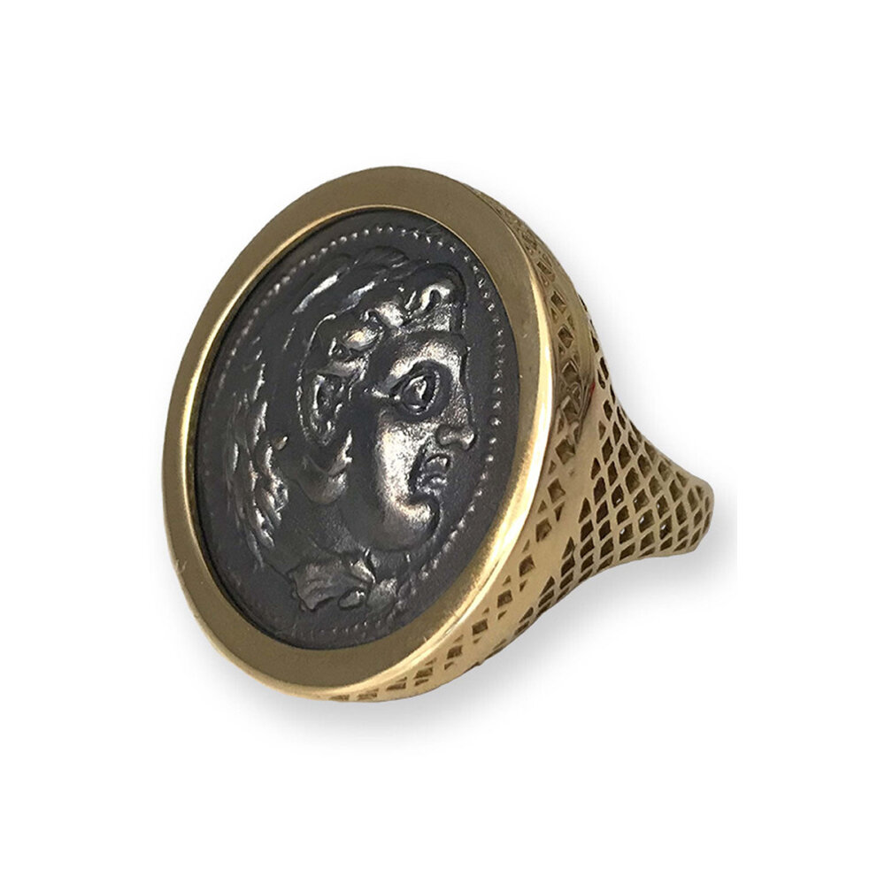 Ray Griffiths - Alexander The Great Crownwork Coin Ring