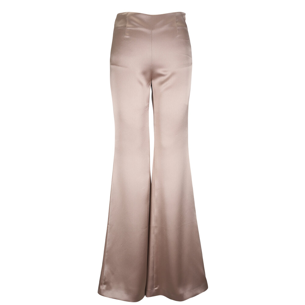 Galvan - Atruvia Sand Satin Pant | Mitchell Stores