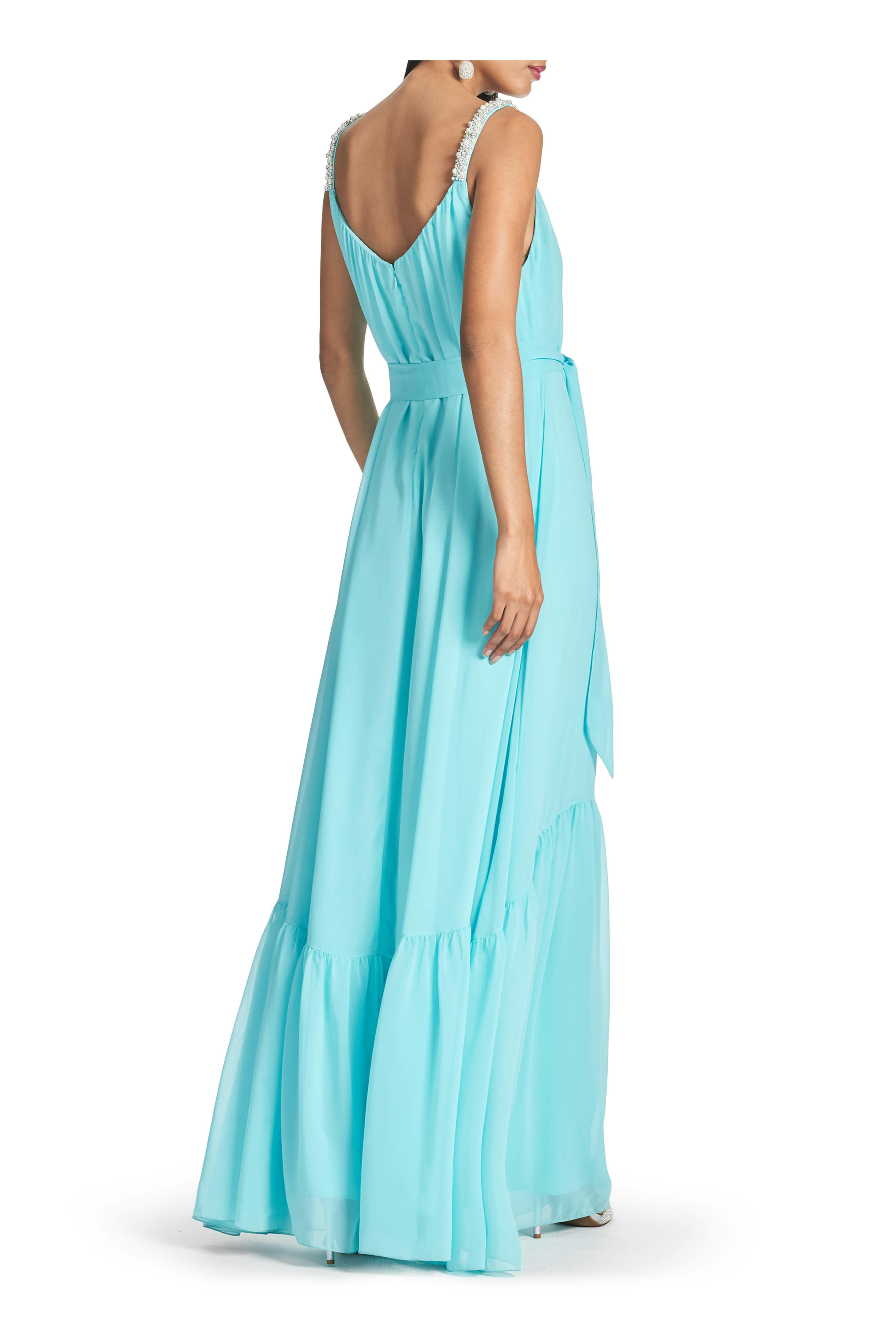 Sachin + Babi - Kami Swiss Blue Gown | Mitchell Stores