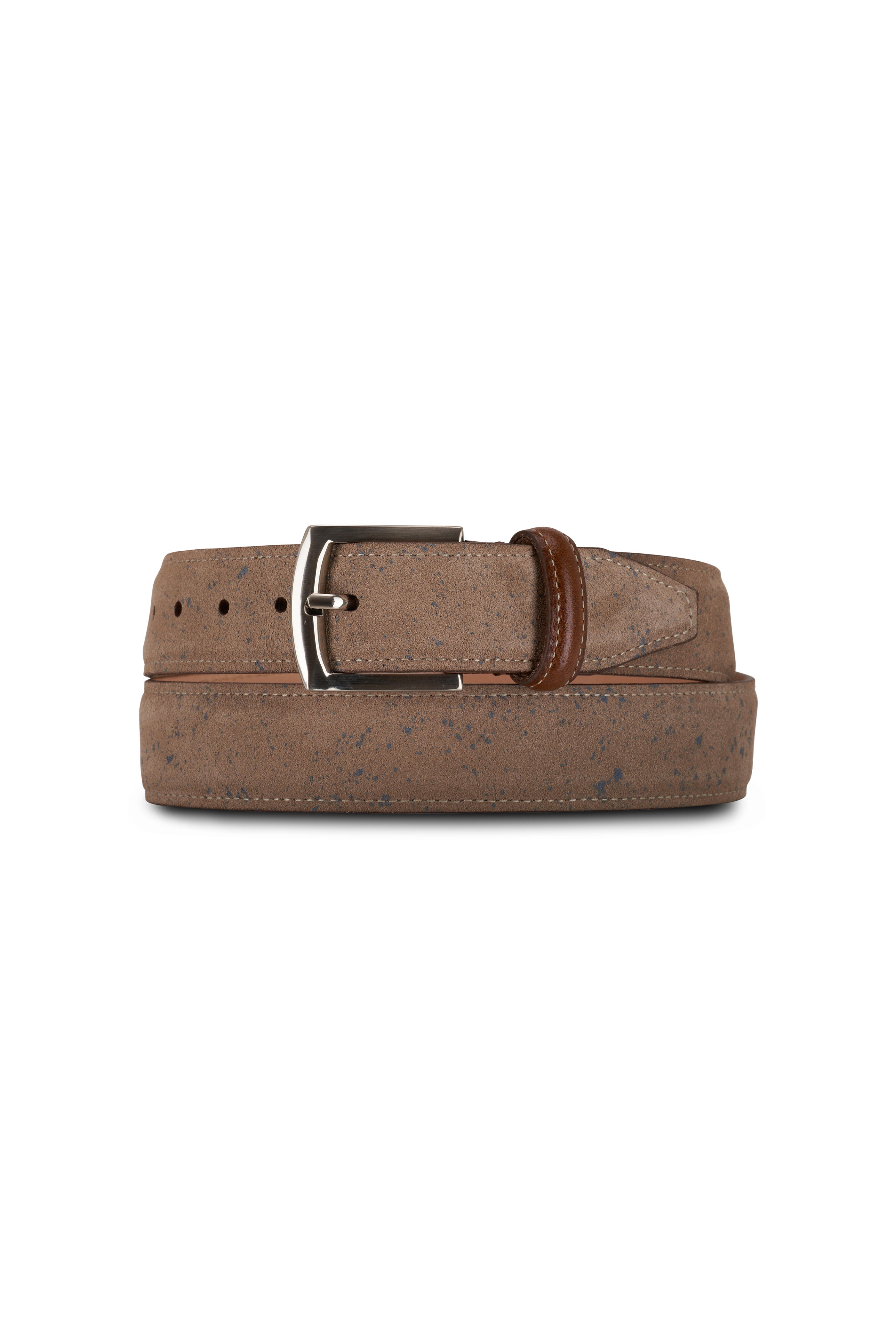 Martin Dingman - Country Aire Cappuccino Suede Belt