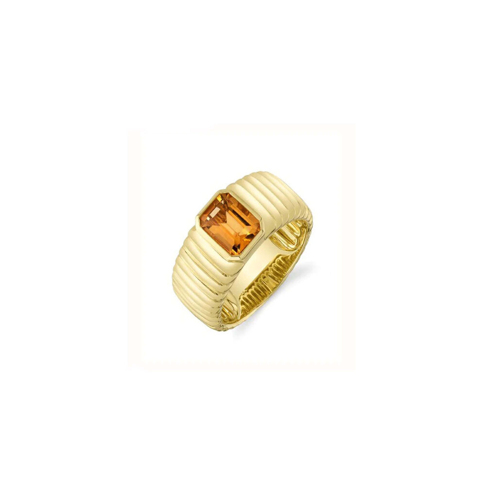 Samira 13 - Samira 13 Emerald Citrine Ring | Mitchell Stores