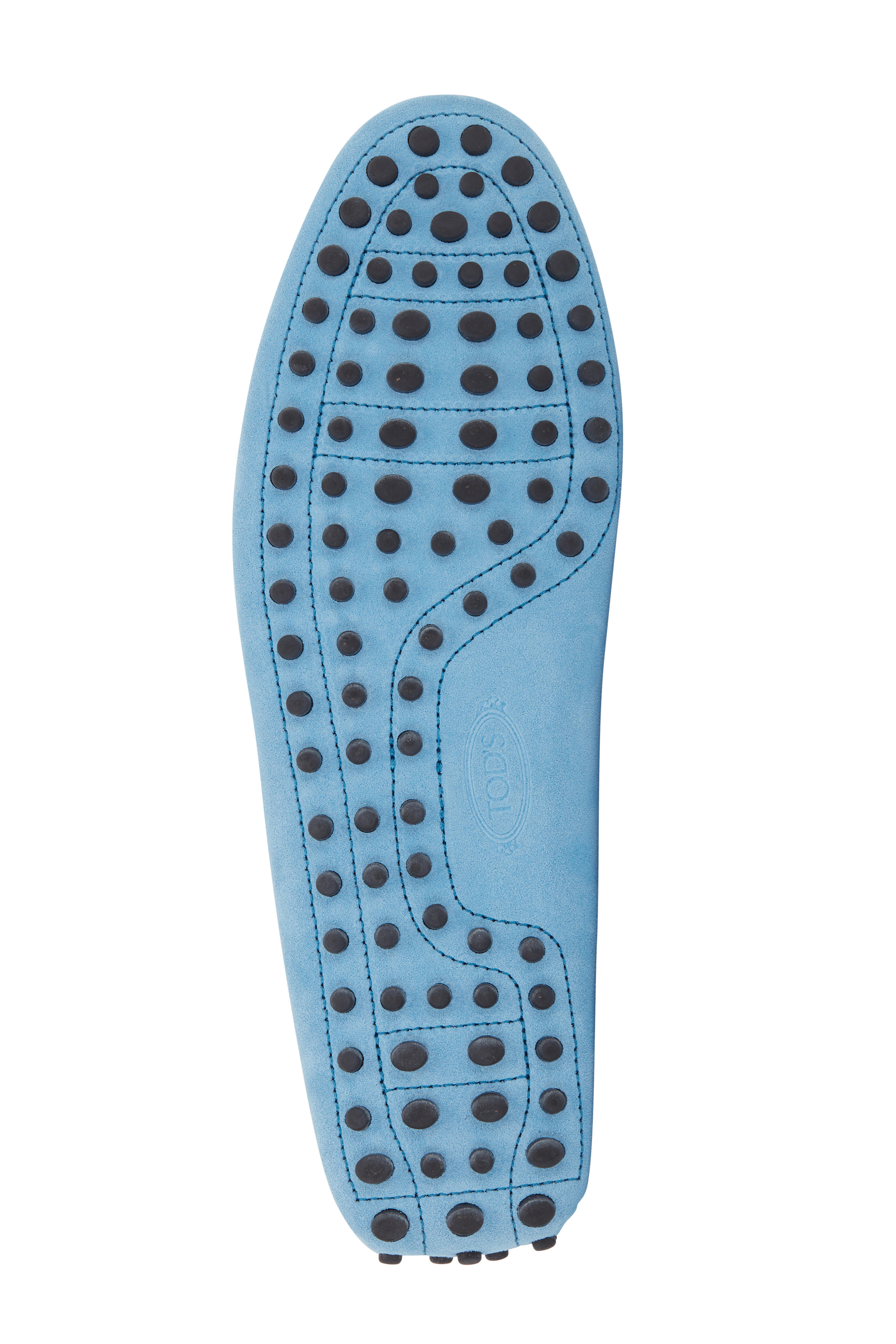 Tod's - Light Blue Suede Driver | Mitchell Stores