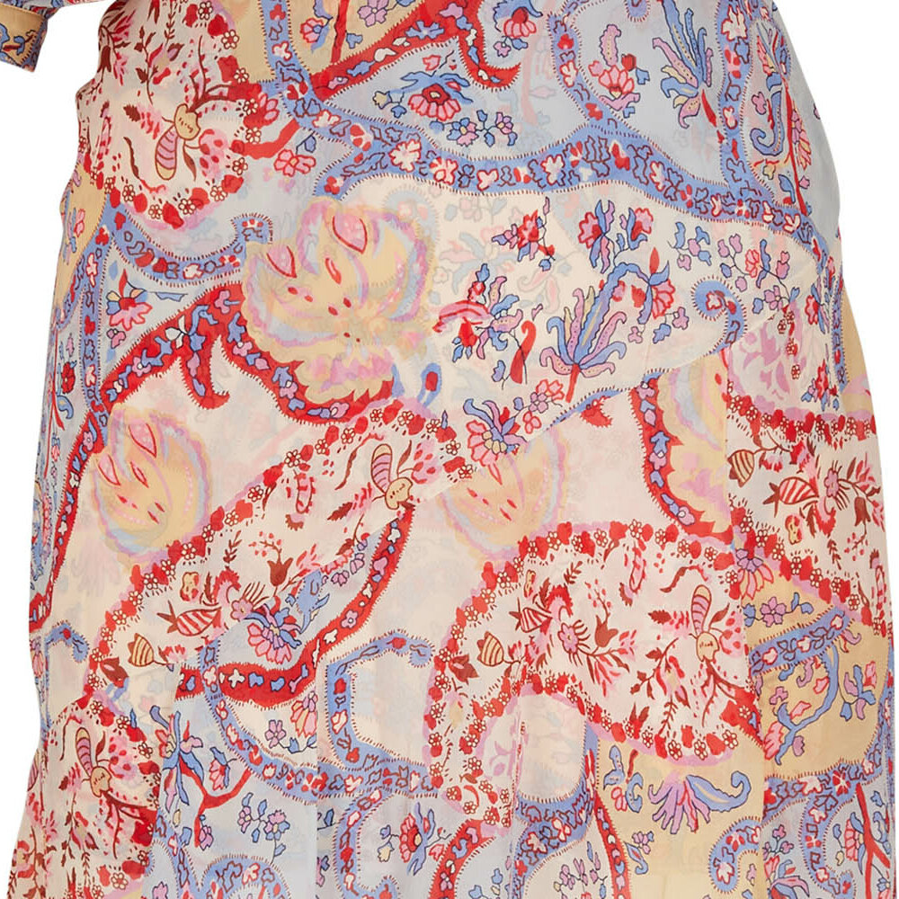 Veronica Beard - Kimber Paisley Multicolor One-Shoulder Dress
