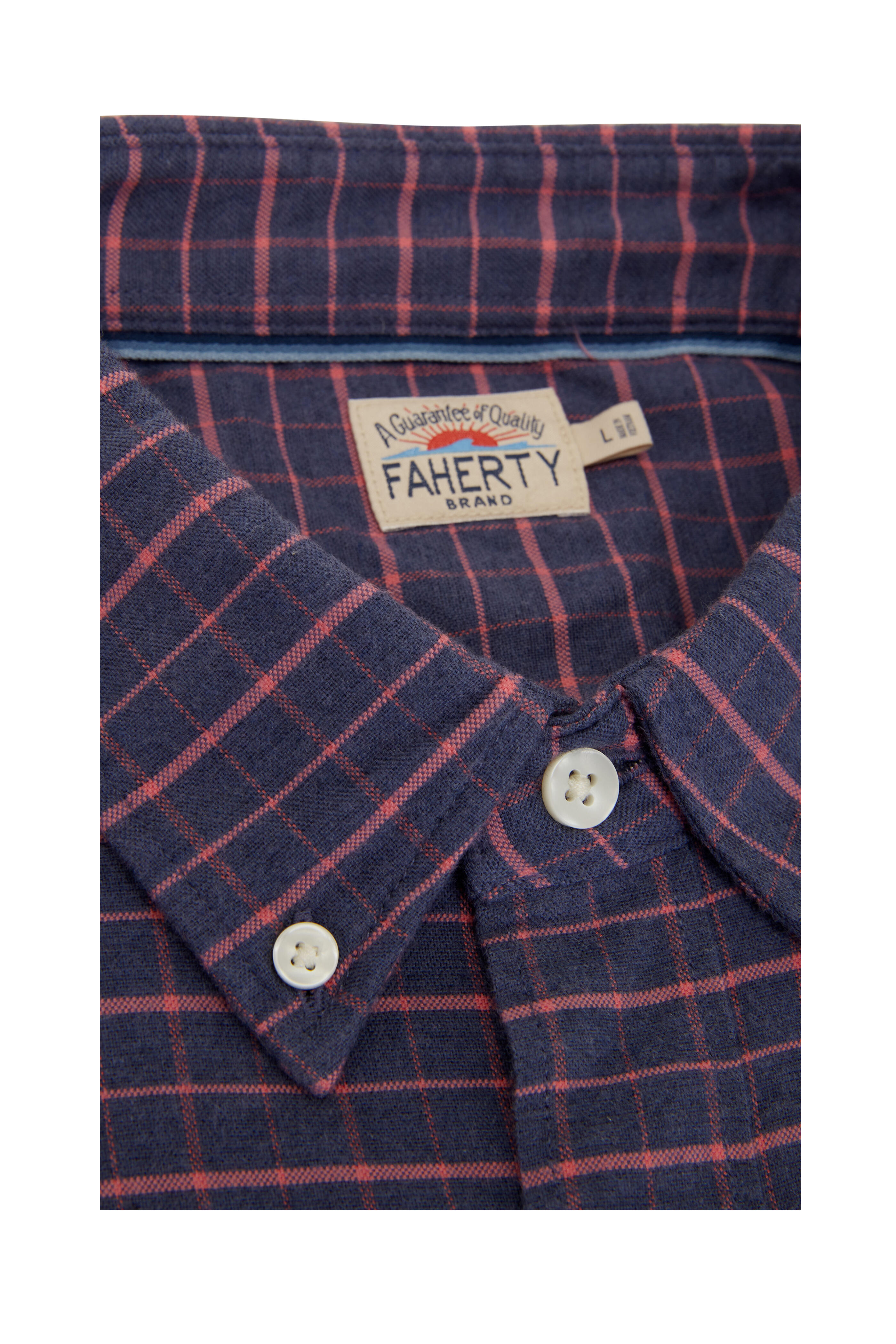 Faherty Brand - Hayes Red & Blue Check Sport Shirt