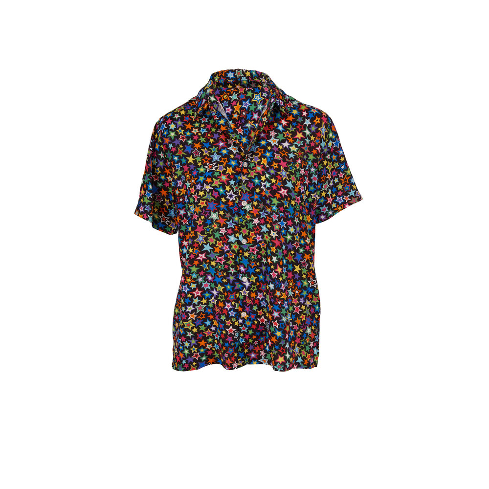 R13 - Tony Multistar Button Down Short Sleeve Shirt