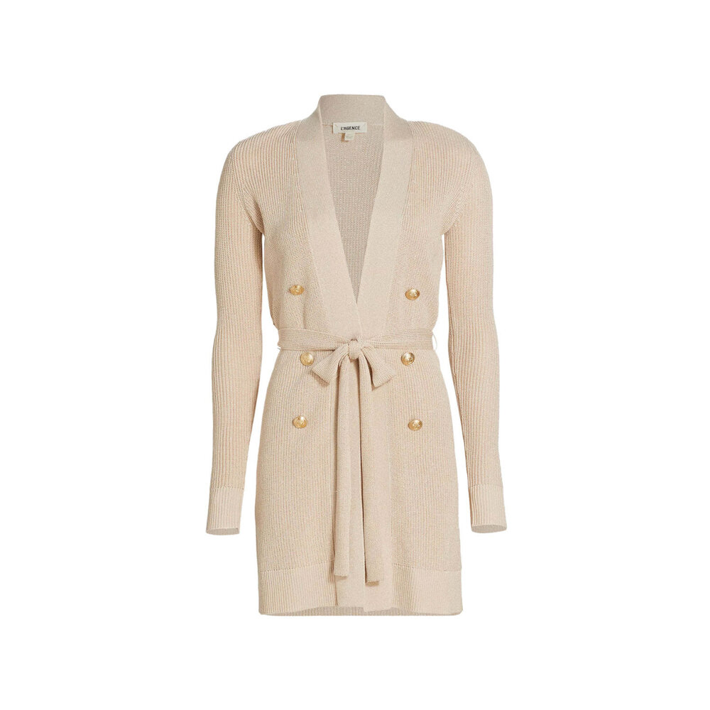 L'Agence - Pecan Noe Double-Breasted Cardigan | Mitchell Stores