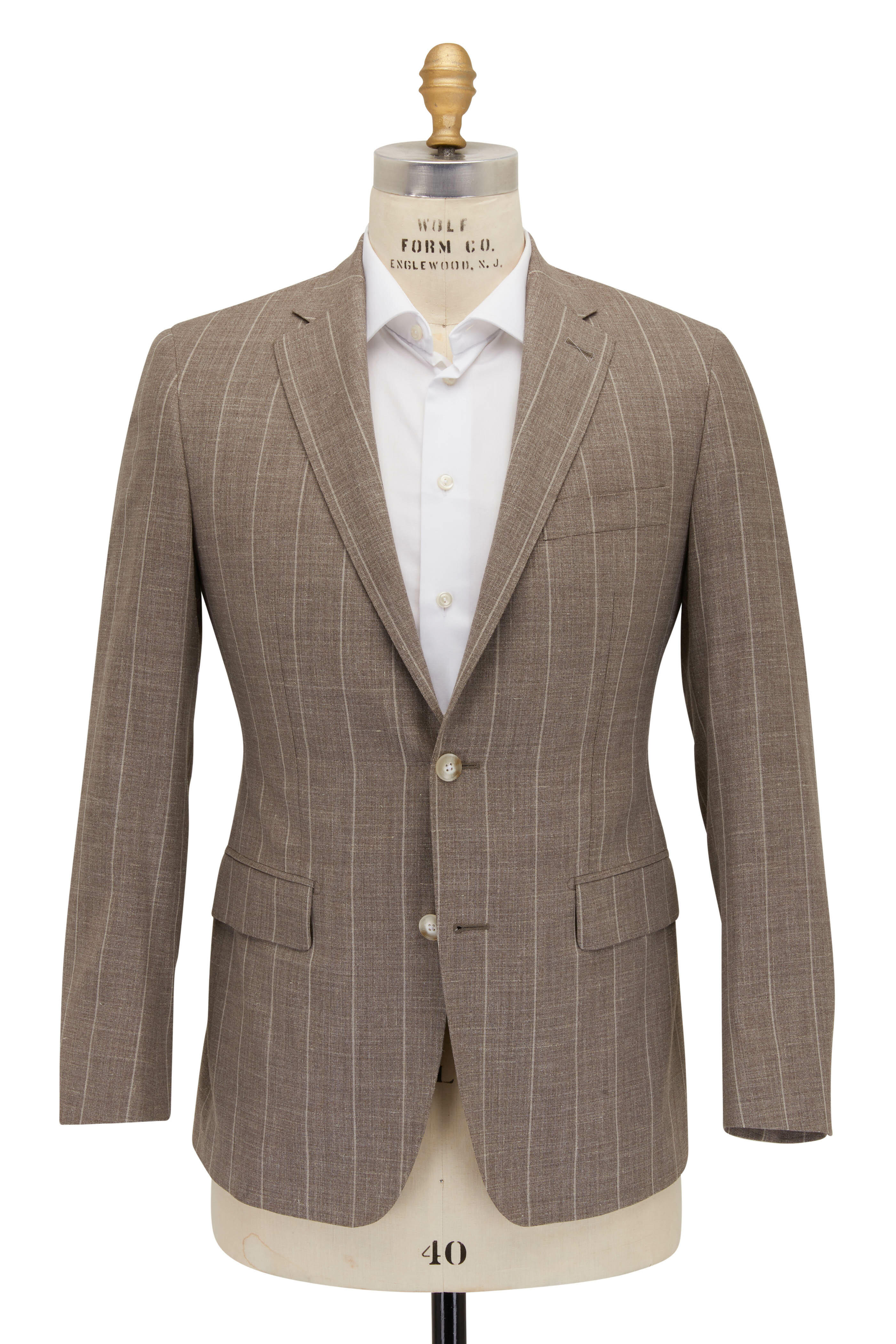 Atelier Munro - Sand Stripe Wool Blend Suit | Mitchell Stores