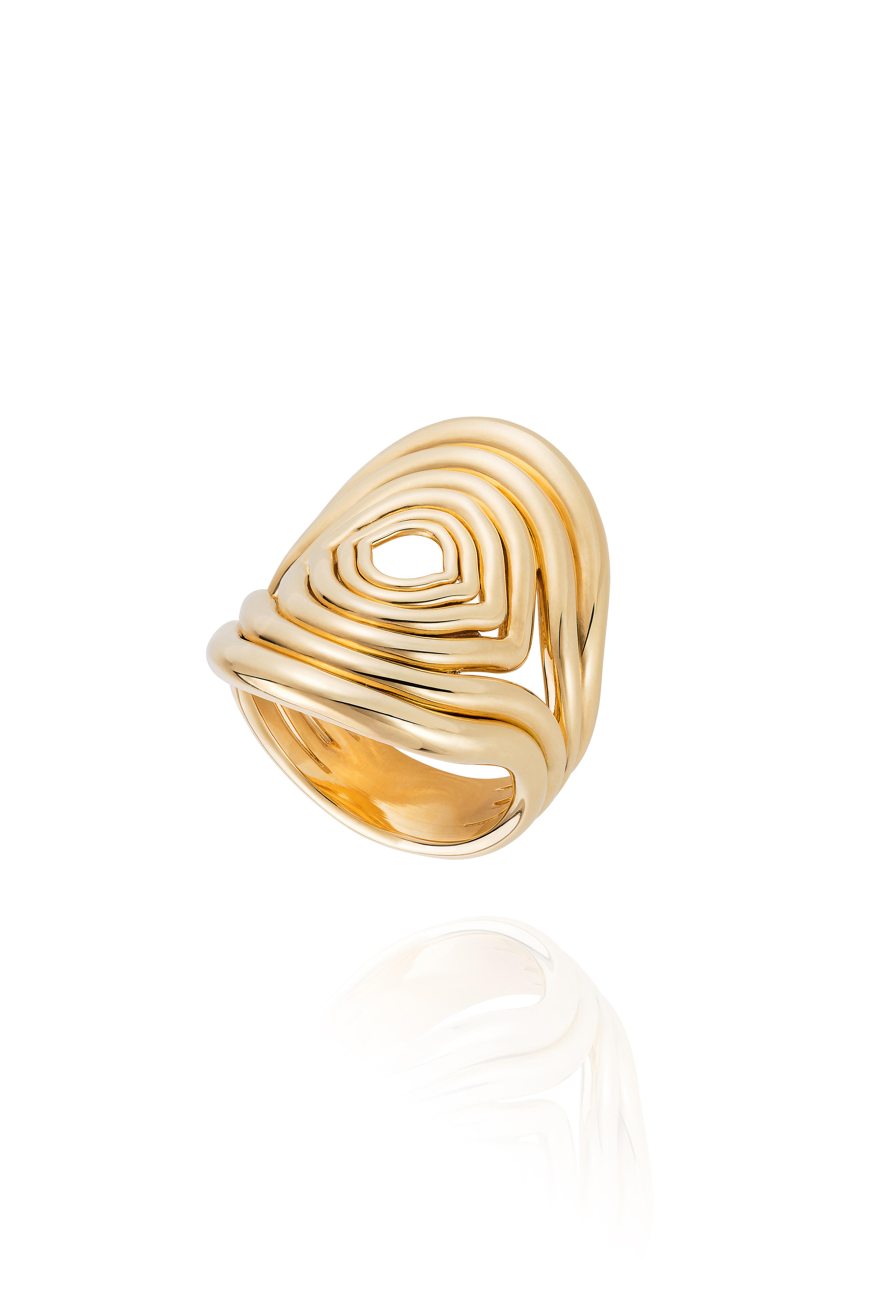 Fernando Jorge - 18K Yellow Gold Rounded Lines Ring
