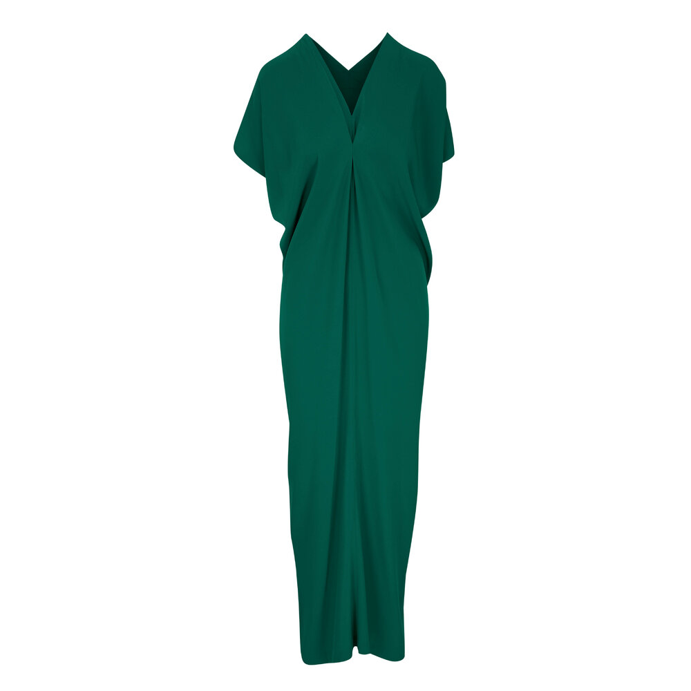 Zero + Maria Cornejo - Issa Emerald Stretch Silk Maxi Dress
