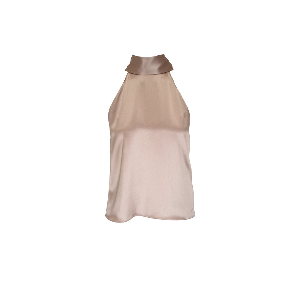 Galvan - Sienna Sand Satin Top | Mitchell Stores