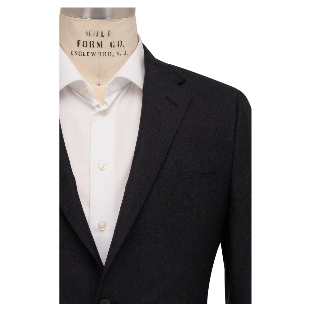 Samuelsohn - Charcoal Gray Wool Suit | Mitchell Stores
