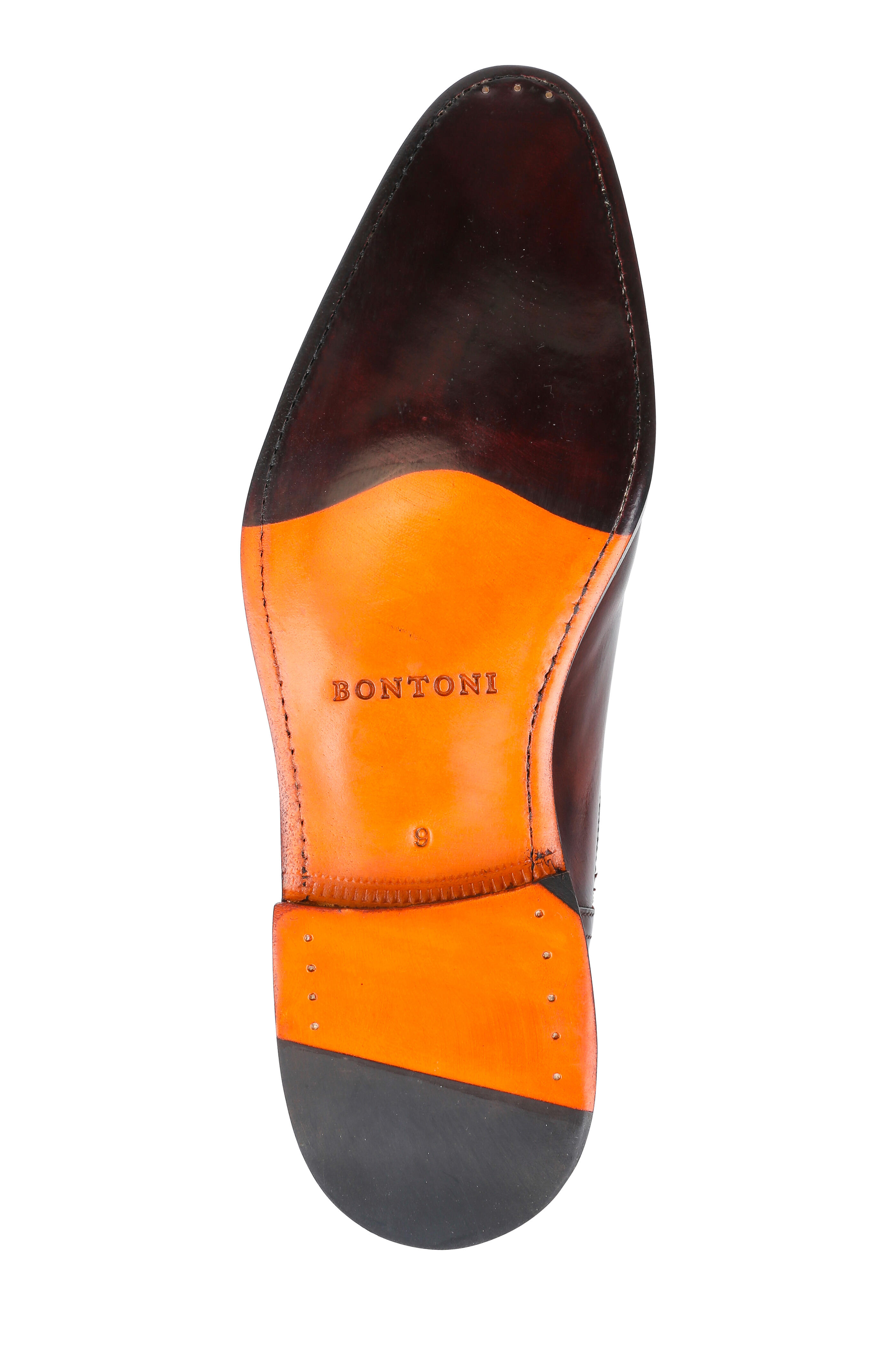 Bontoni - Cavaliere Chestnut Antiqued Leather Chelsea Boot