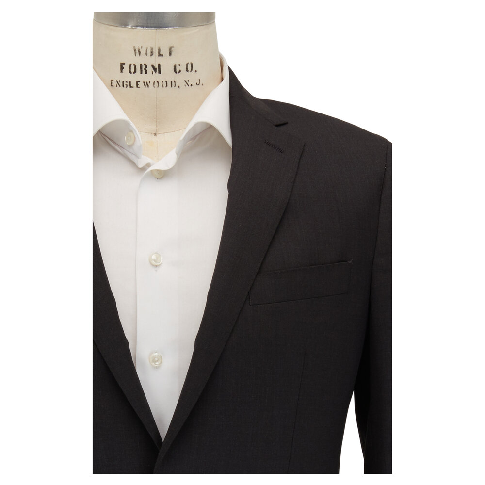 Atelier Munro - Solid Dark Gray Stretch Wool Suit
