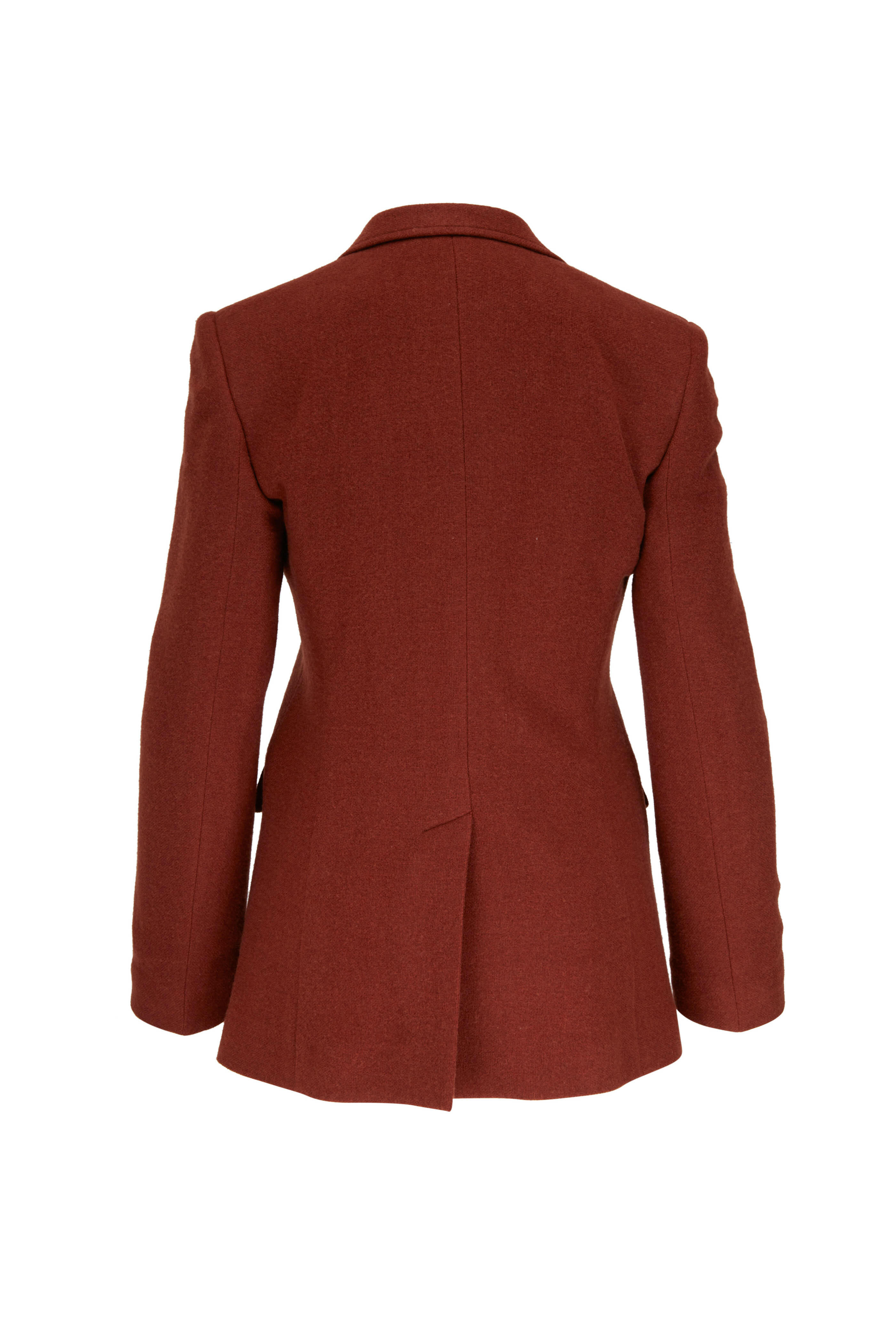 Chloé - Plain Brown Wool & Cashmere Soft Jacket | Mitchell Stores