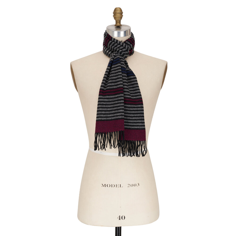 Chelsey Imports - Multicolor Striped Wool Scarf | Mitchell Stores