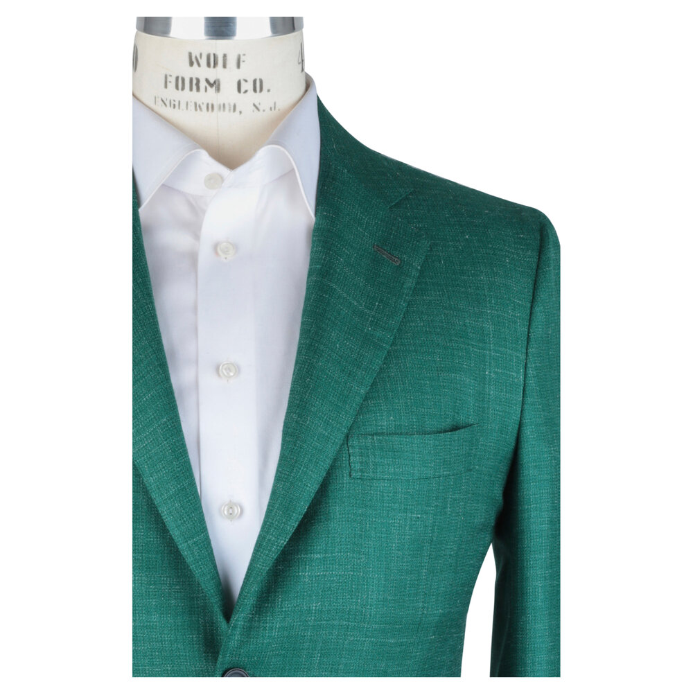 Kiton - Green Cashmere, Silk & Linen Sportcoat | Mitchell Stores