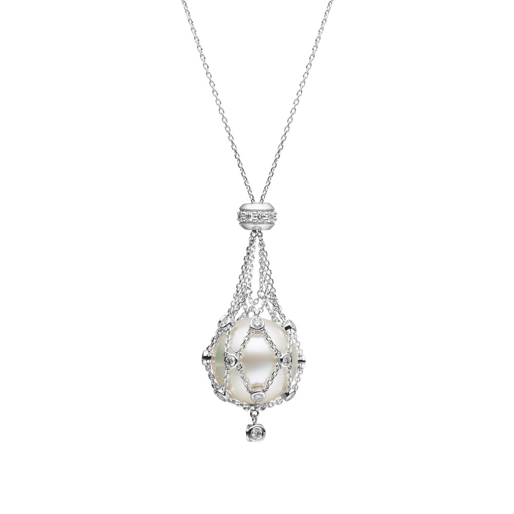 Paspaley - Lavalier Diamond & Pearl Necklace | Mitchell Stores