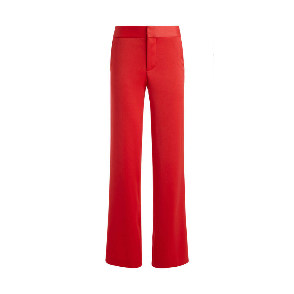 Alice & Olivia - Bright Ruby Wide Leg Calvin Trouser