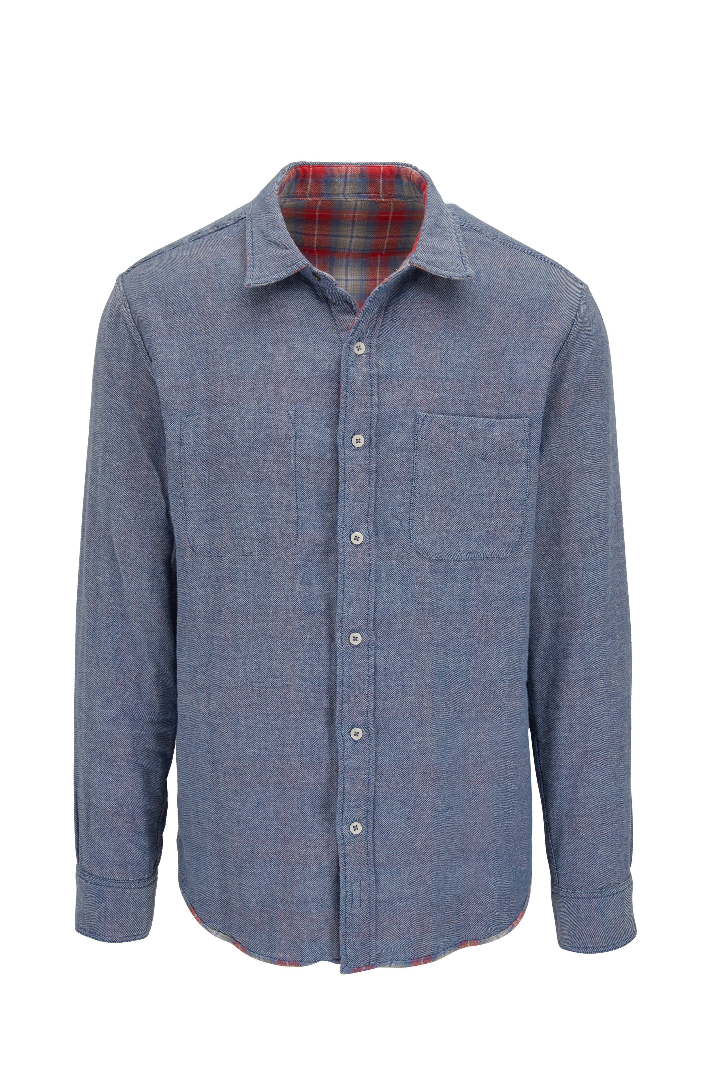 Faherty Brand - Rose Plaid Cotton Reversible Shirt