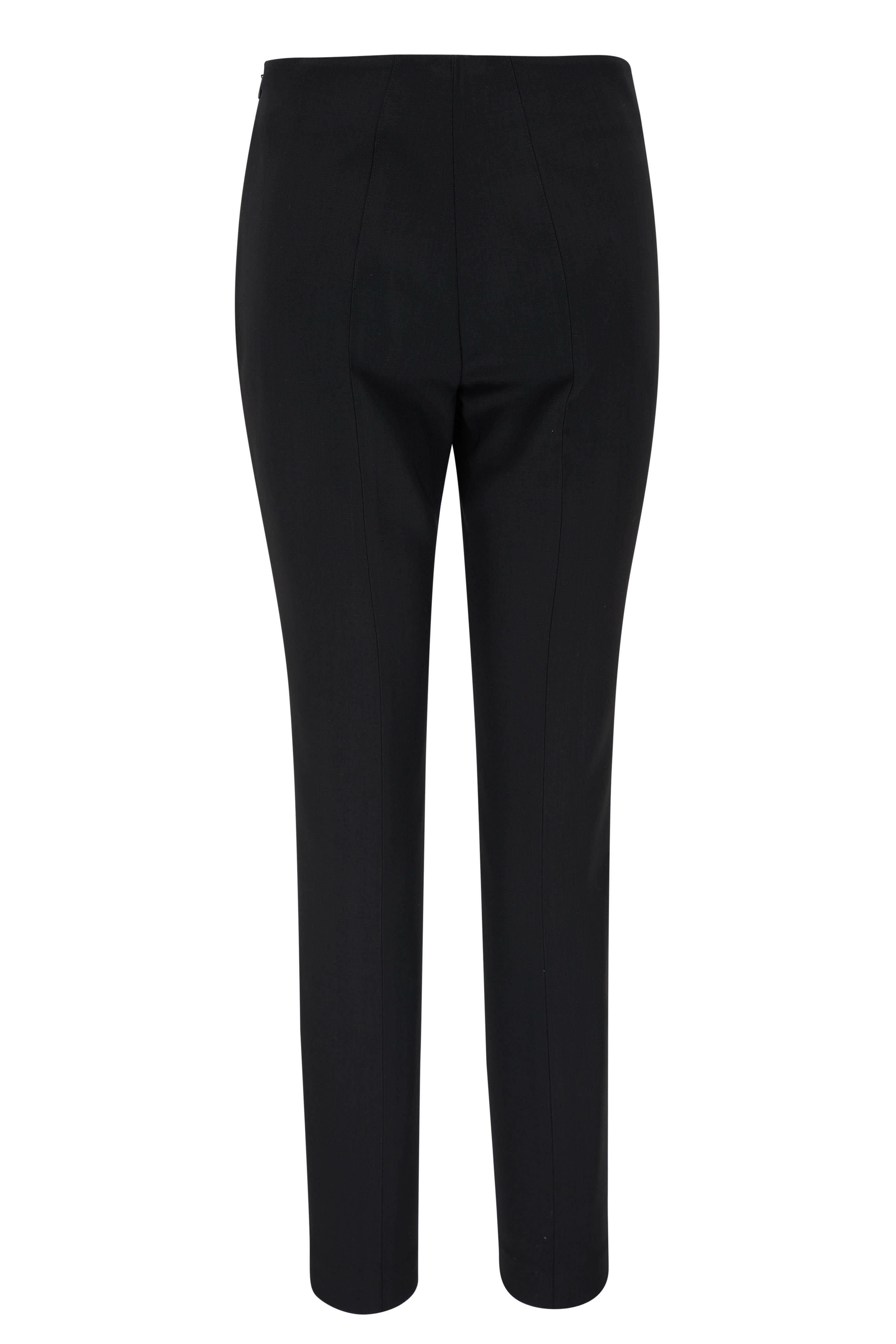 Akris - Melissa Black Wool Slim Pant | Mitchell Stores