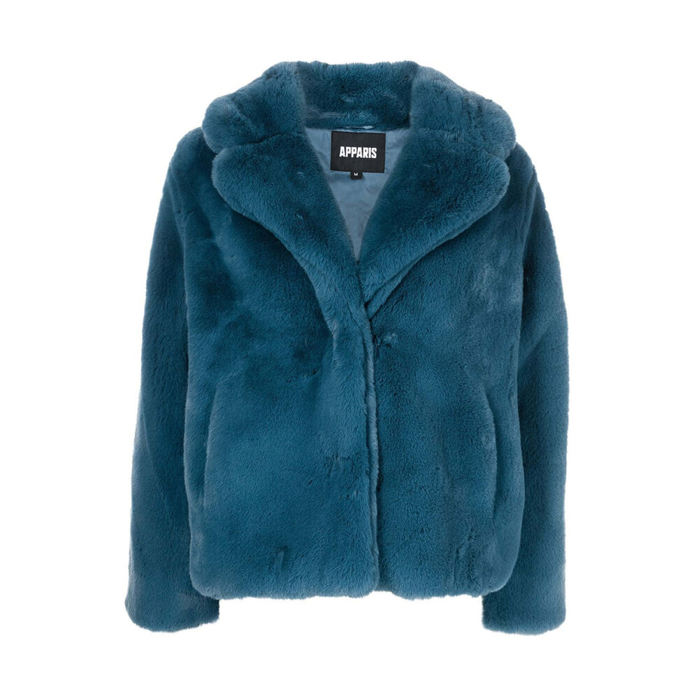 Apparis - Stone Blue Vegan Fur Milly Jacket | Mitchell Stores