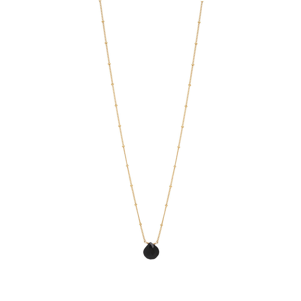 Cristina V. - Black Spinal Briolette Necklace | Mitchell Stores
