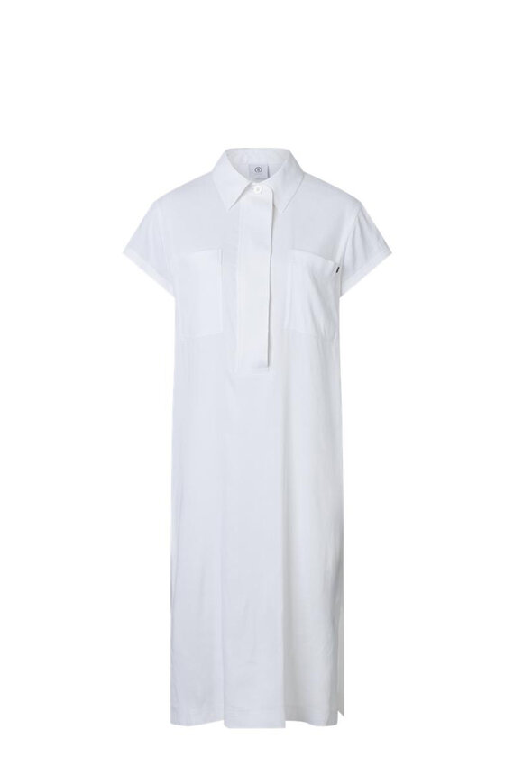 Bogner - Robin White Linen Blend Midi Dress | Mitchell Stores