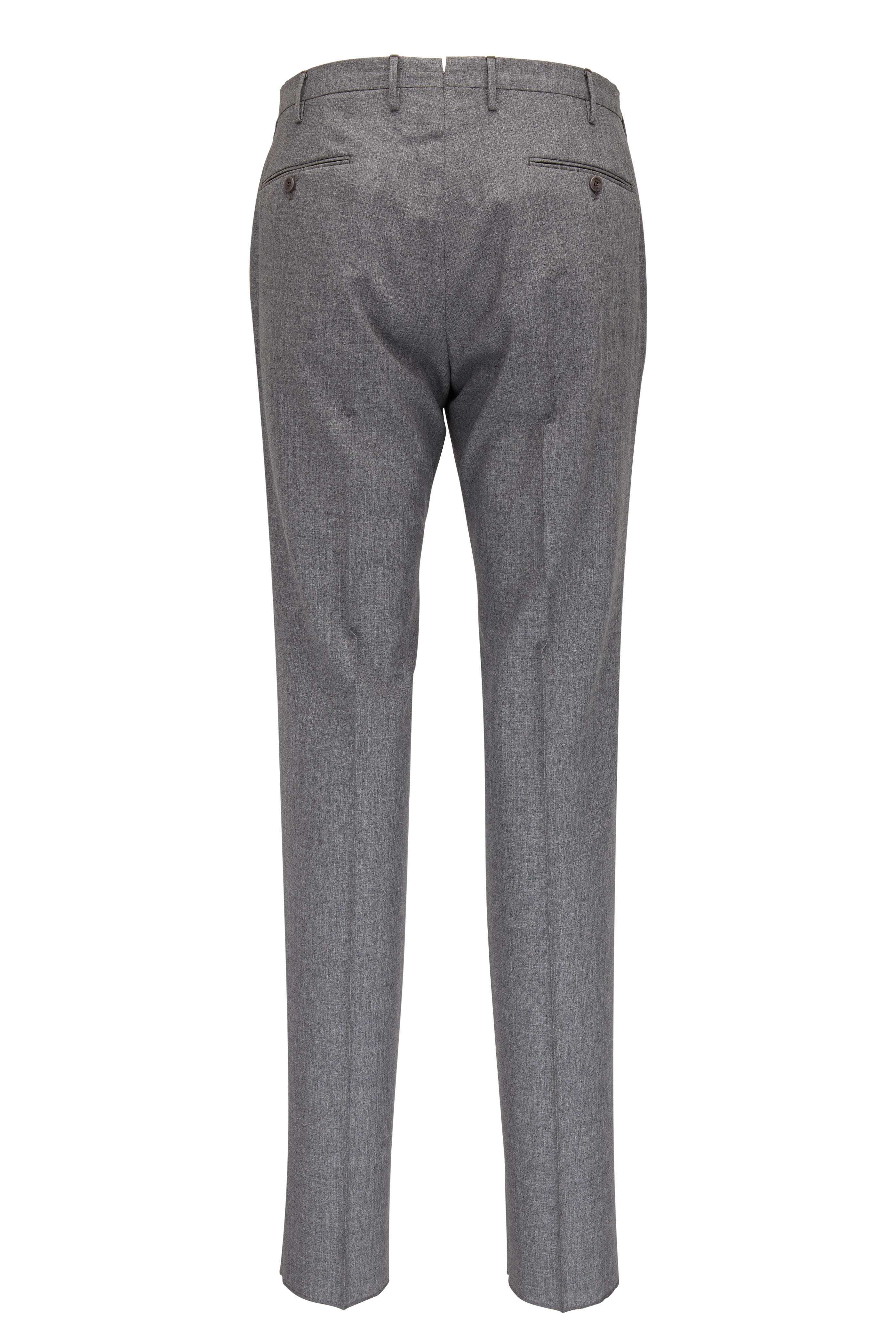 Incotex - Matty Gray Wool & Silk Modern Fit Pant