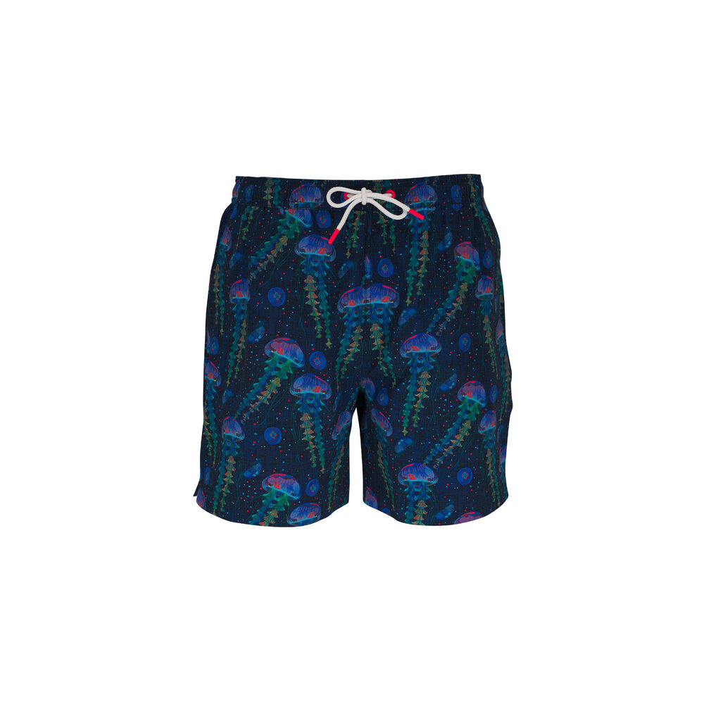 Swims - Sol Medusa Navy Swim Trunks | Mitchell Stores