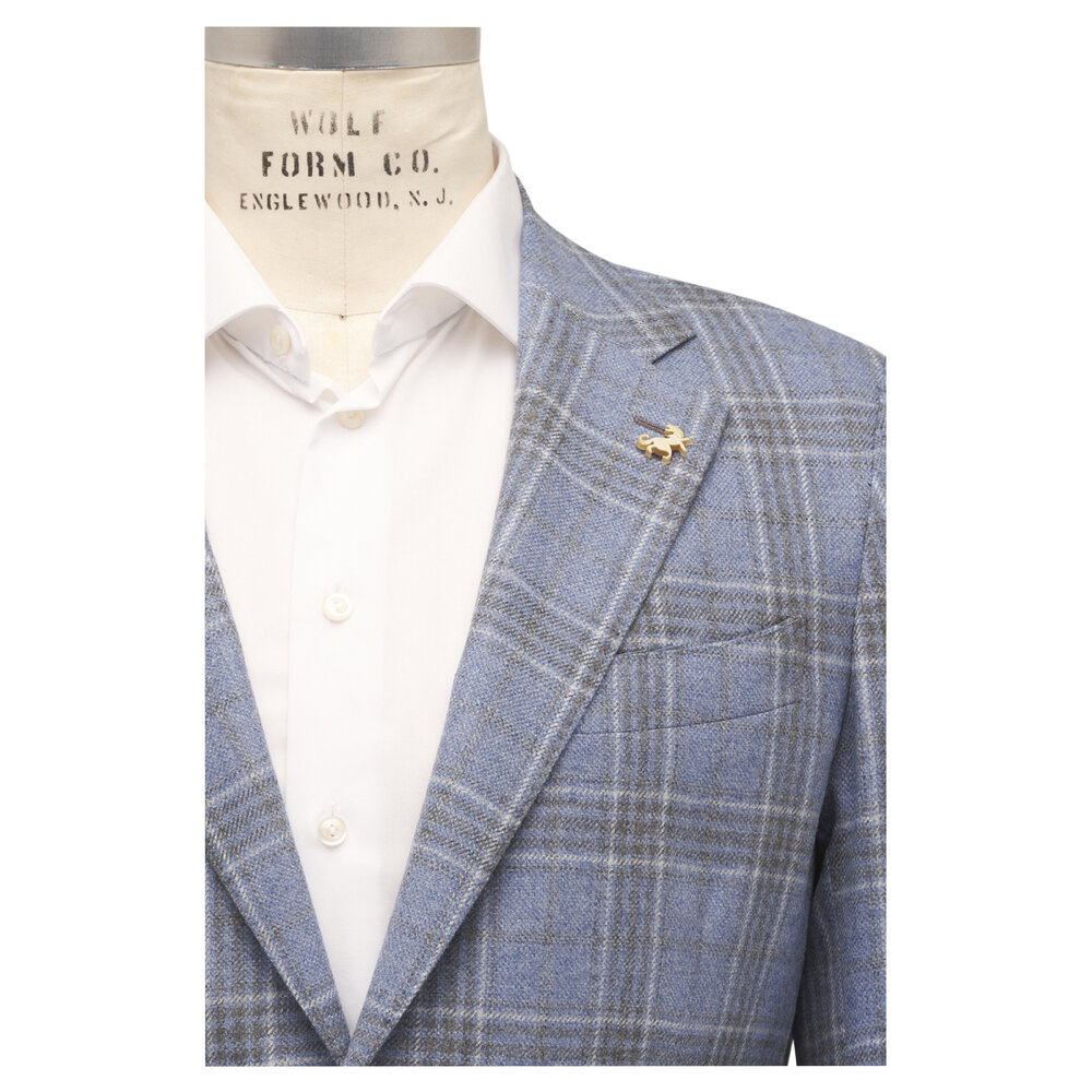 Tombolini - Blue & Gray Plaid Sportcoat | Mitchell Stores