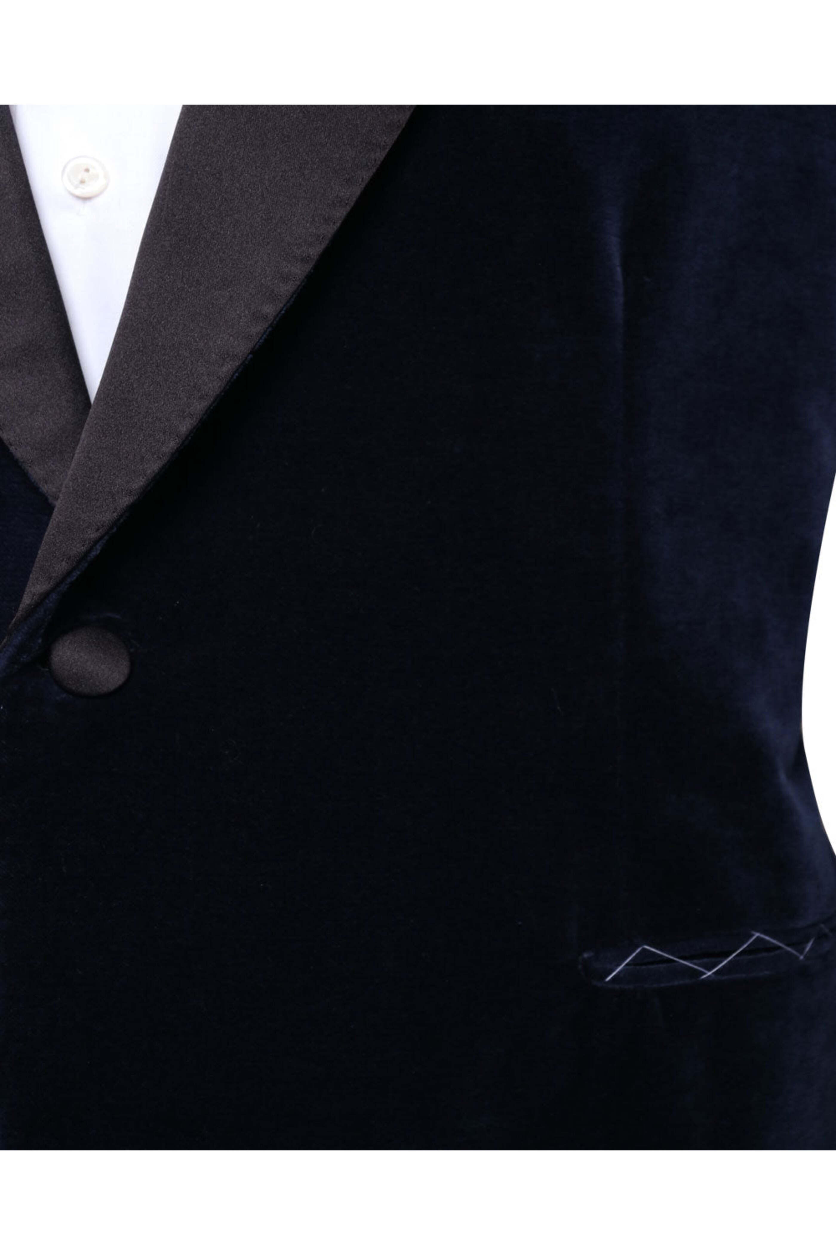 Brioni - Sapphire Velour Dinner Jacket | Mitchell Stores