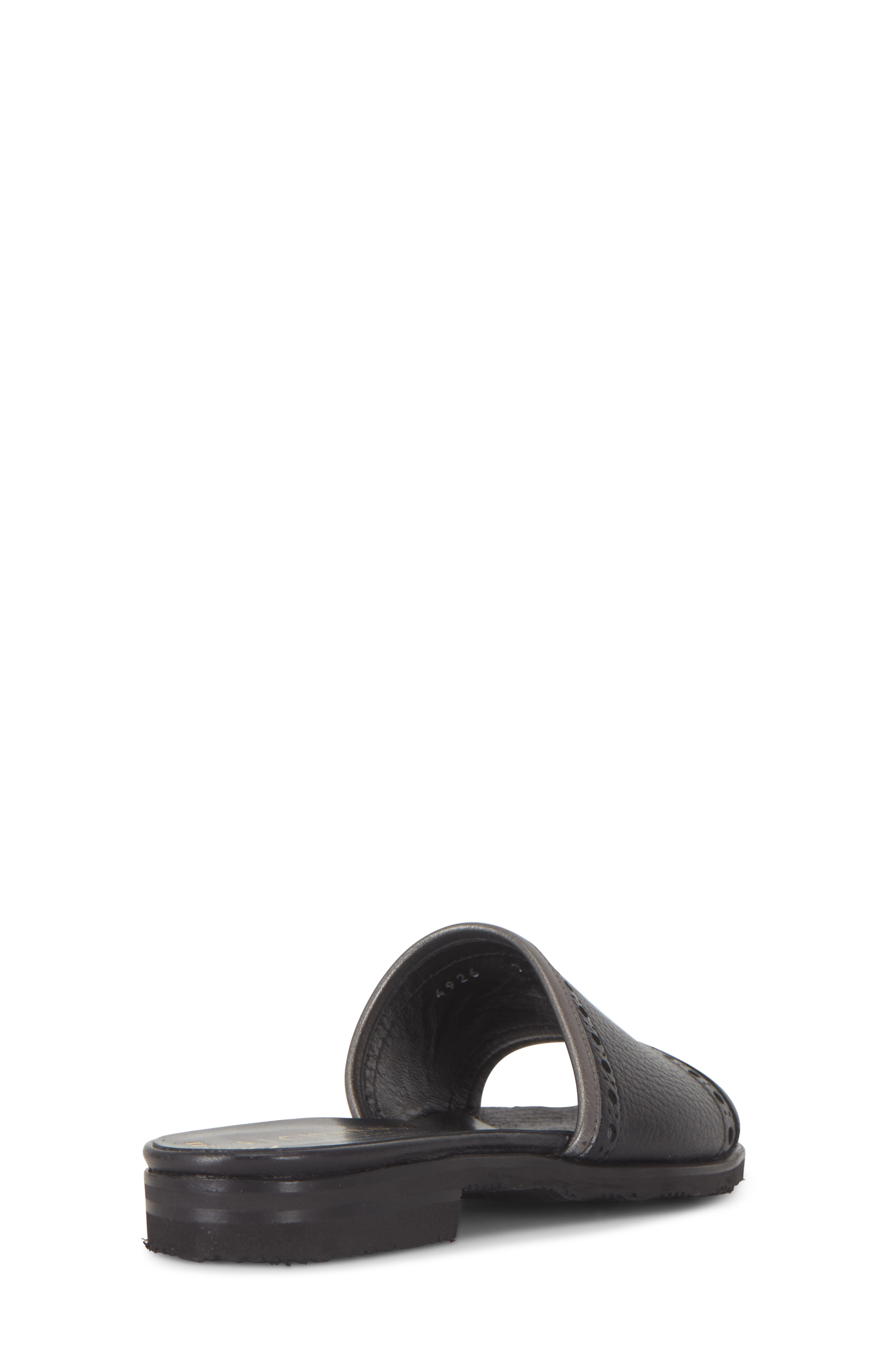 Gravati - Black & Silver Perforated Detail Slide