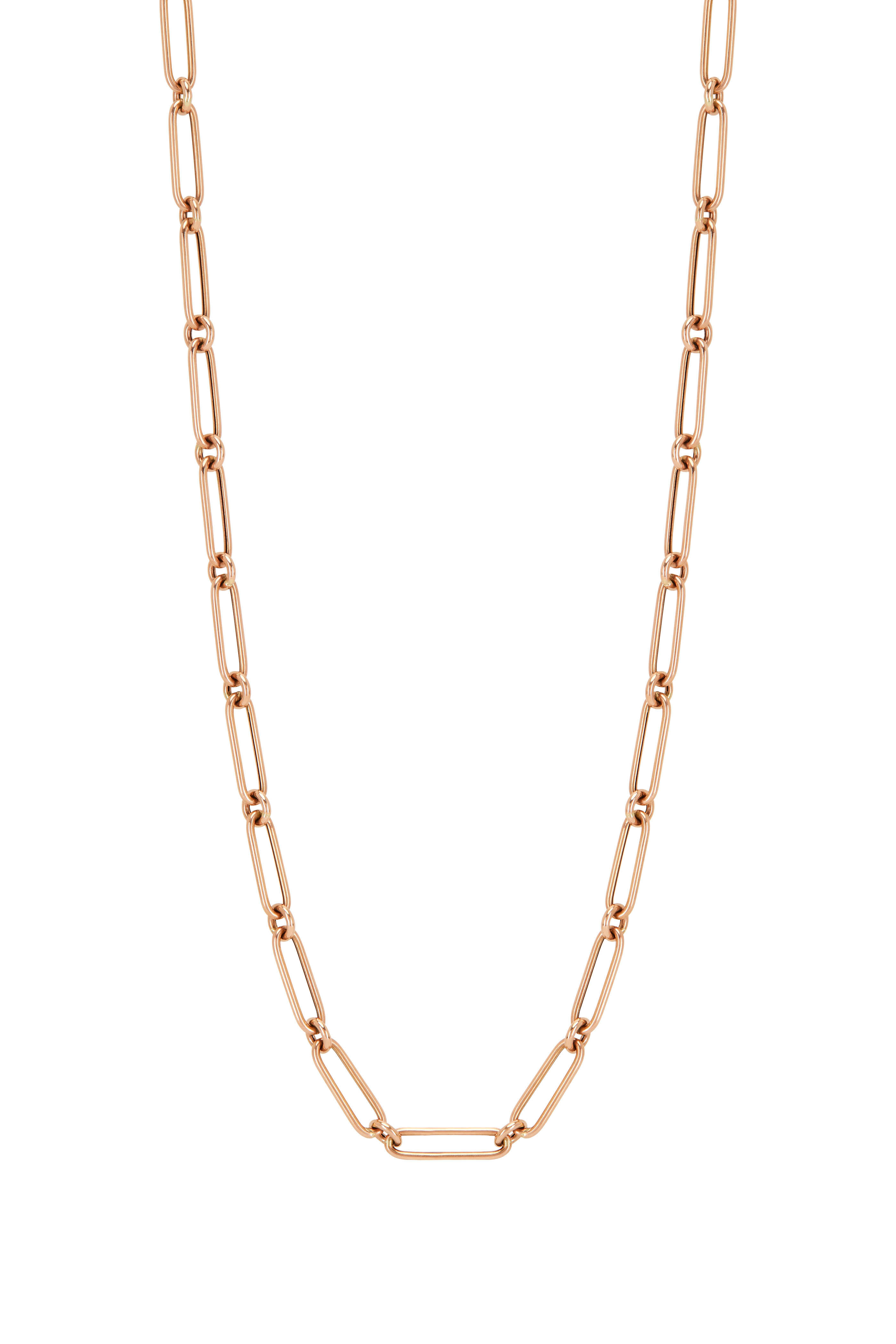 Genevieve Lau - Hollow Paperclip Chain Necklace