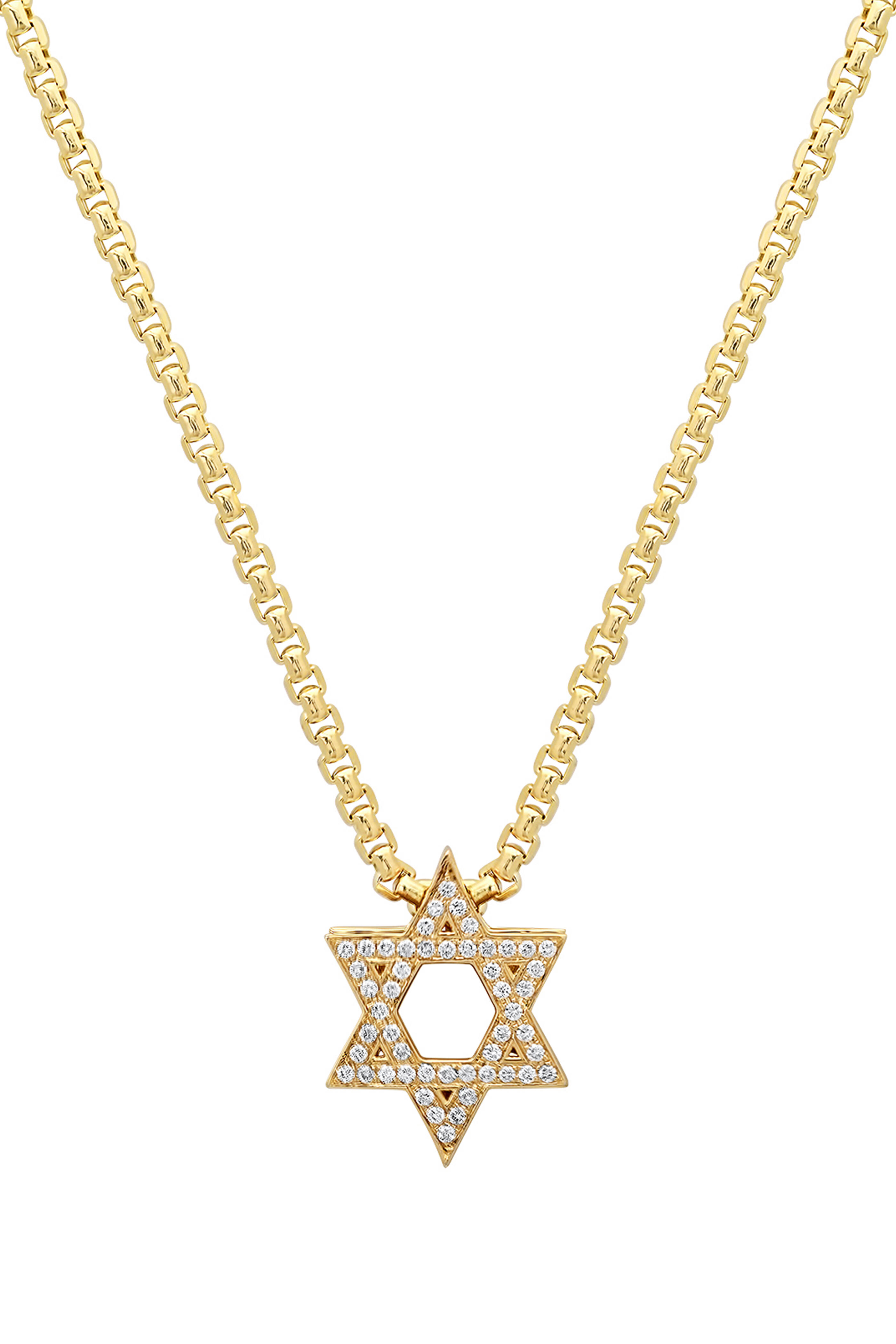 Helena Rose - 14k Yellow Gold Slide-On Pavé Star of David