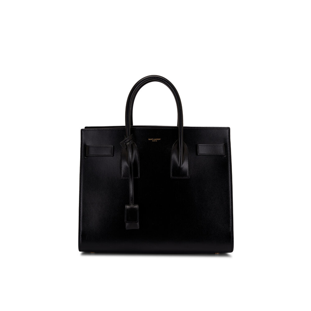 Saint Laurent - Small Sac Du Jour Black Smooth Leather Satchel